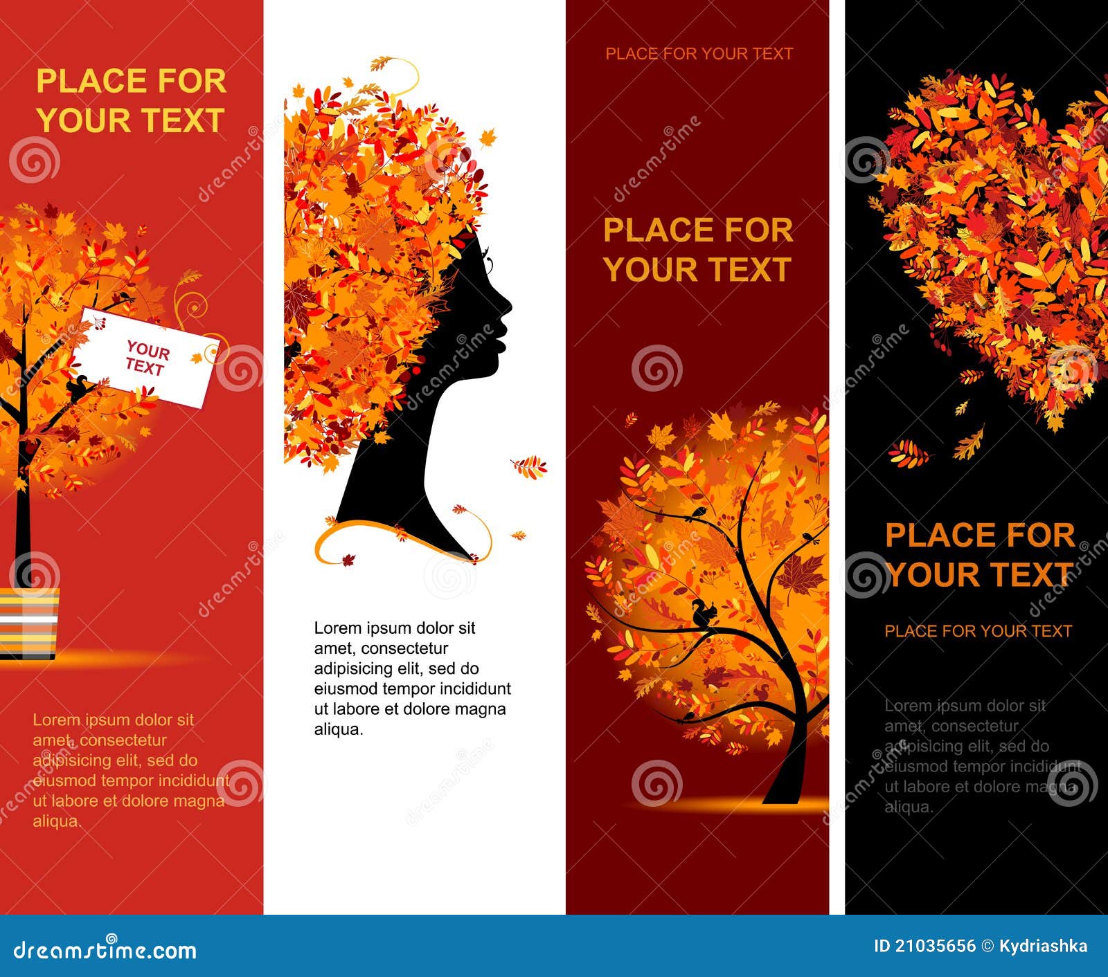Autumn Banners Vertical for Your Design Stock Vector - Illustration of ...