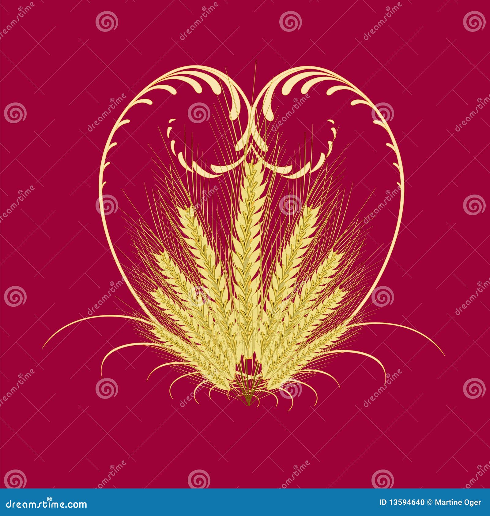 Barley Shape For Brewery Logotype. Beer Vector Logo Design Template ...