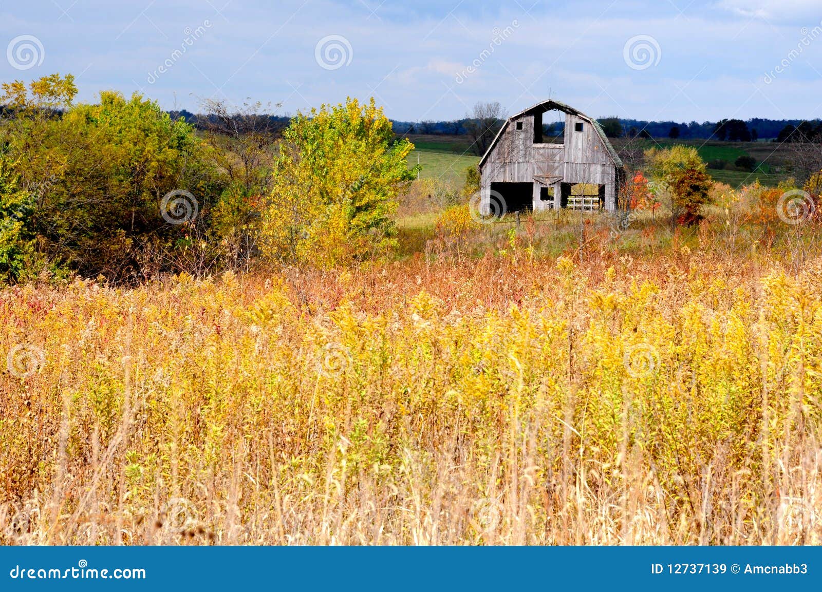 Autumn barn stock image. Image of country, land, rural - 12737139