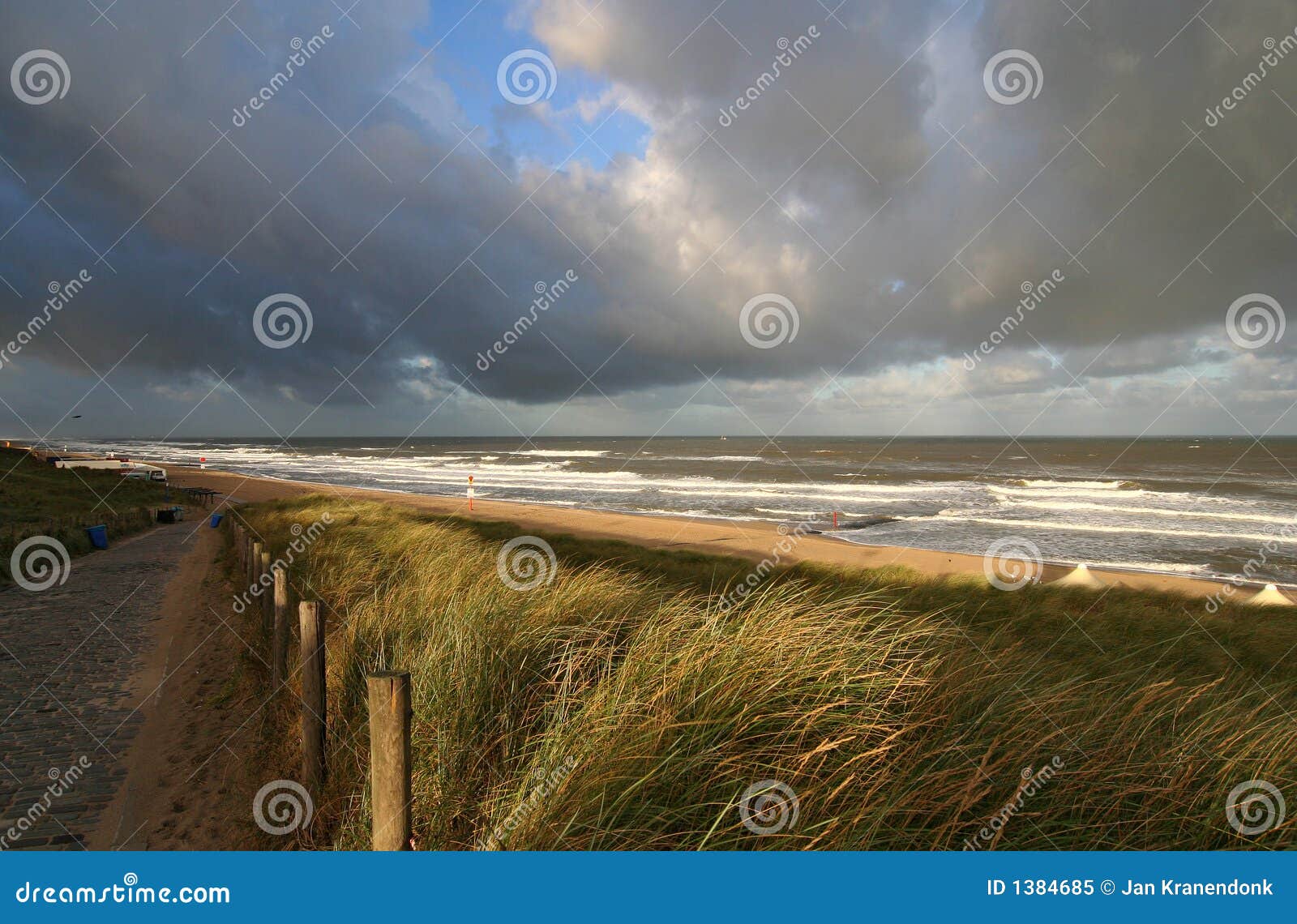 Autumn Beach stock image. Image of ocean, dunes, autumn - 1384685