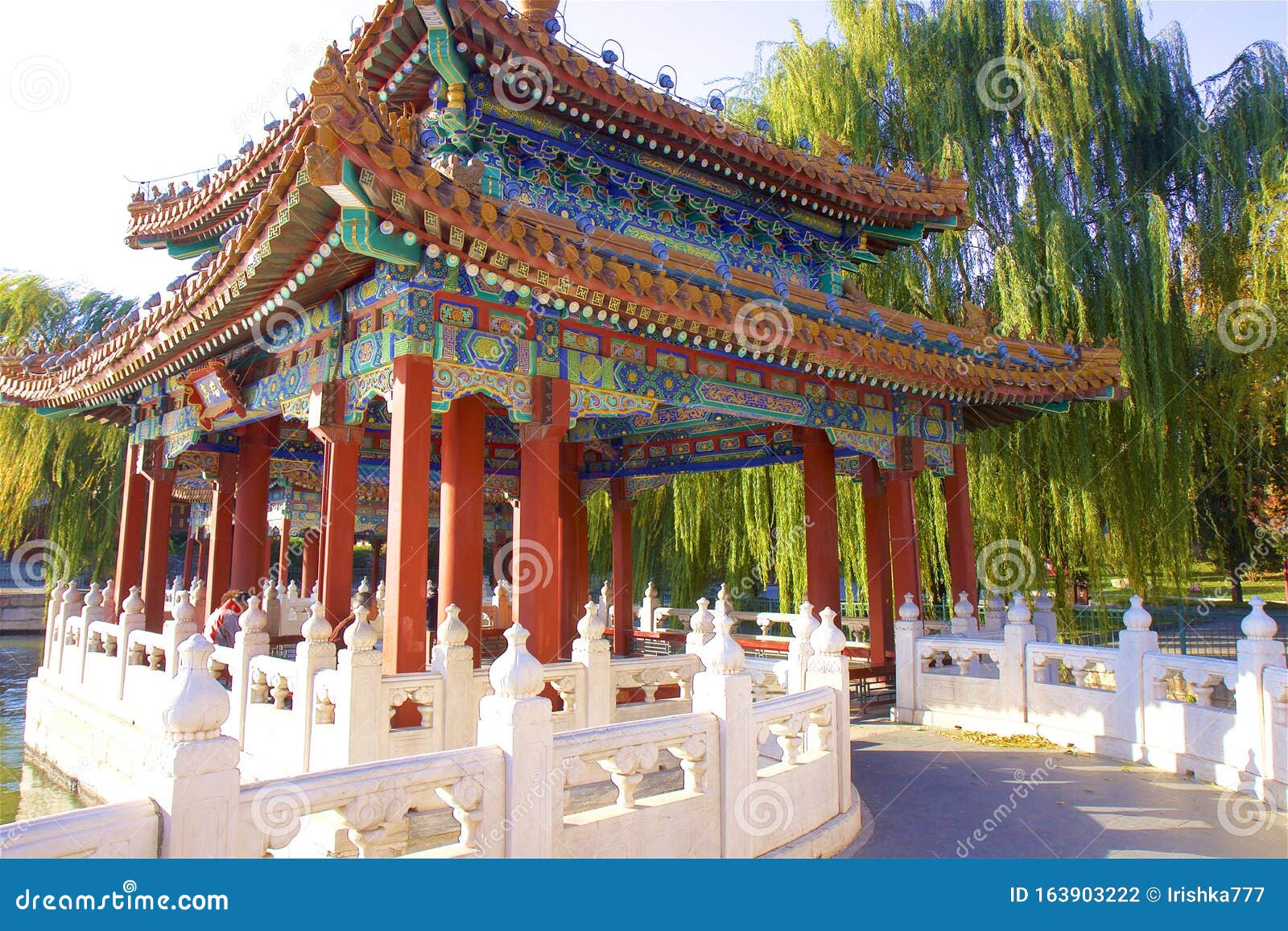 Beihai Park , Beijing, China Stock Photo - Image of pagodas, season ...
