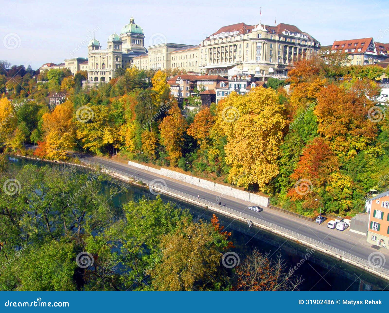 Autumn in Bern stock photo. Image of government, architecture - 31902486