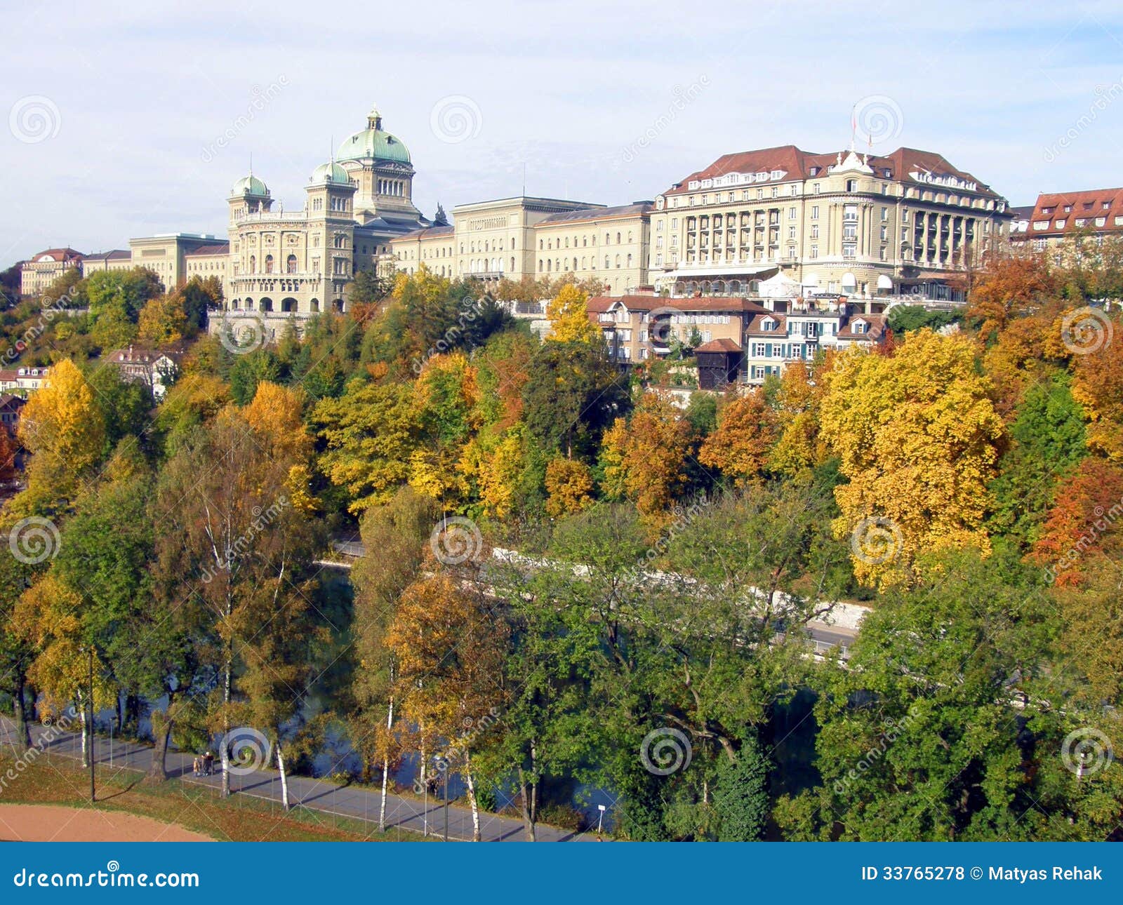 Autumn in Bern stock photo. Image of houses, parliament - 33765278