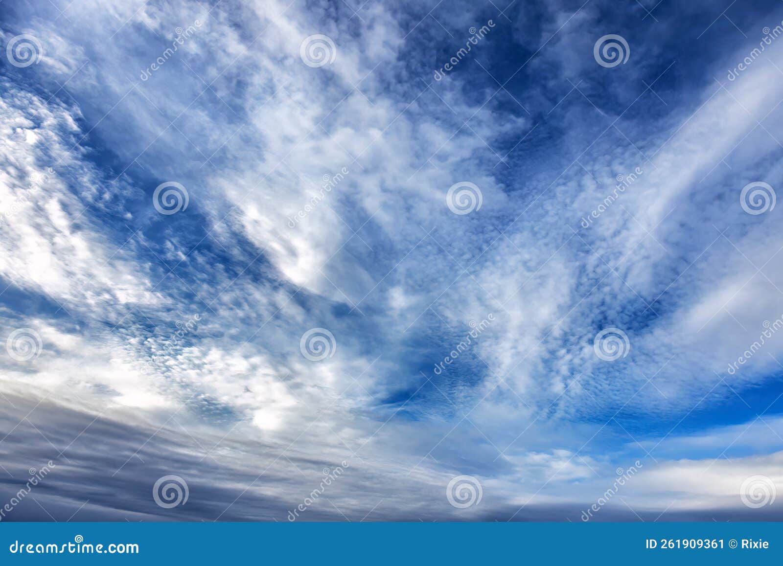 Autumn Blue Sky and White Clouds Background. Tranquil Backdrop, Ideal ...