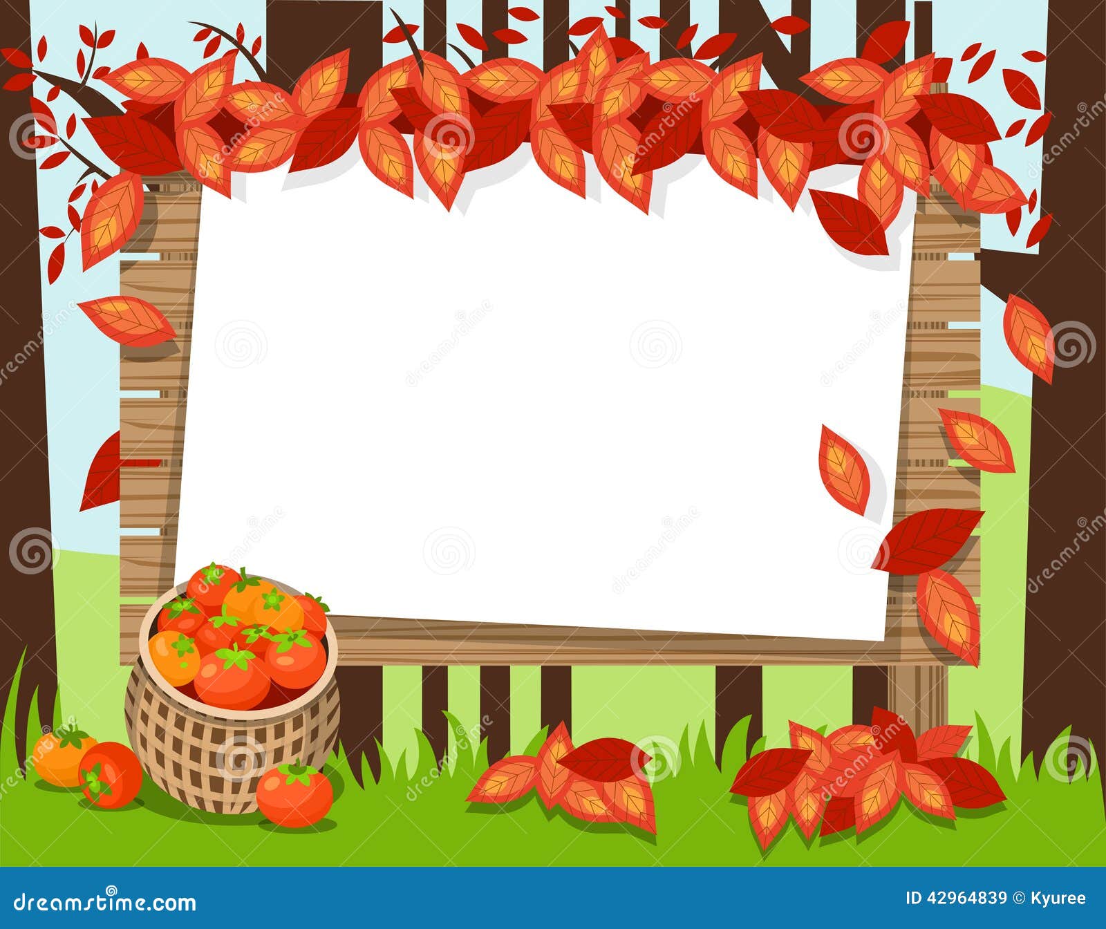 Autumn board stock illustration. Illustration of board - 42964839