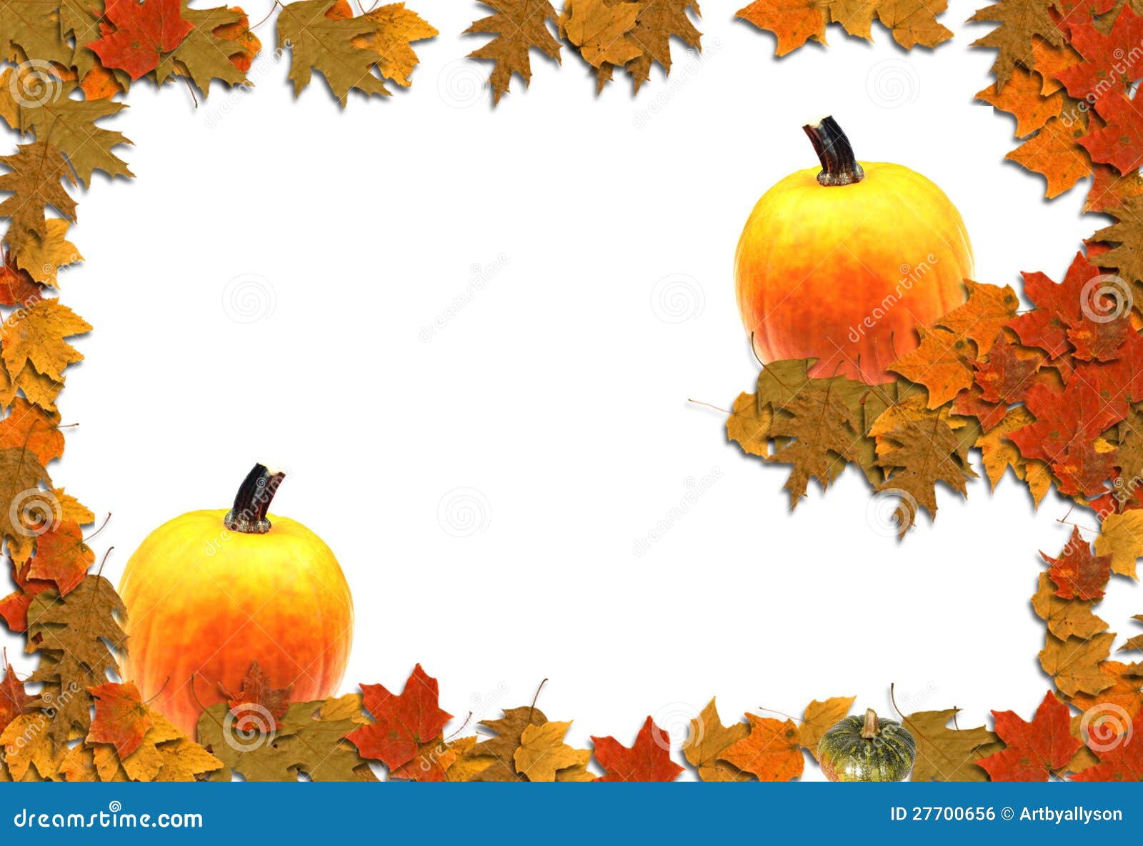 Autumn Border Seasonal Background Stock Illustration - Illustration of ...