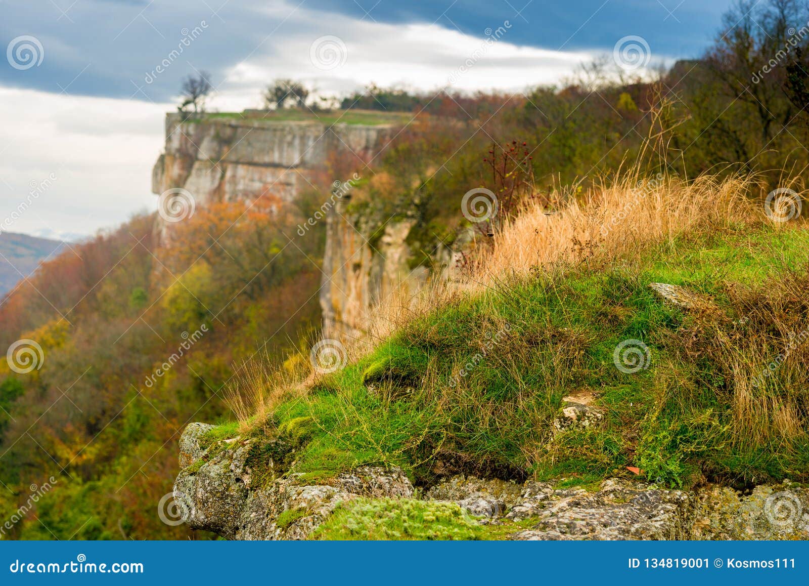 Autumn Boring Mountain Landscape Stock Image - Image of fall, forest ...