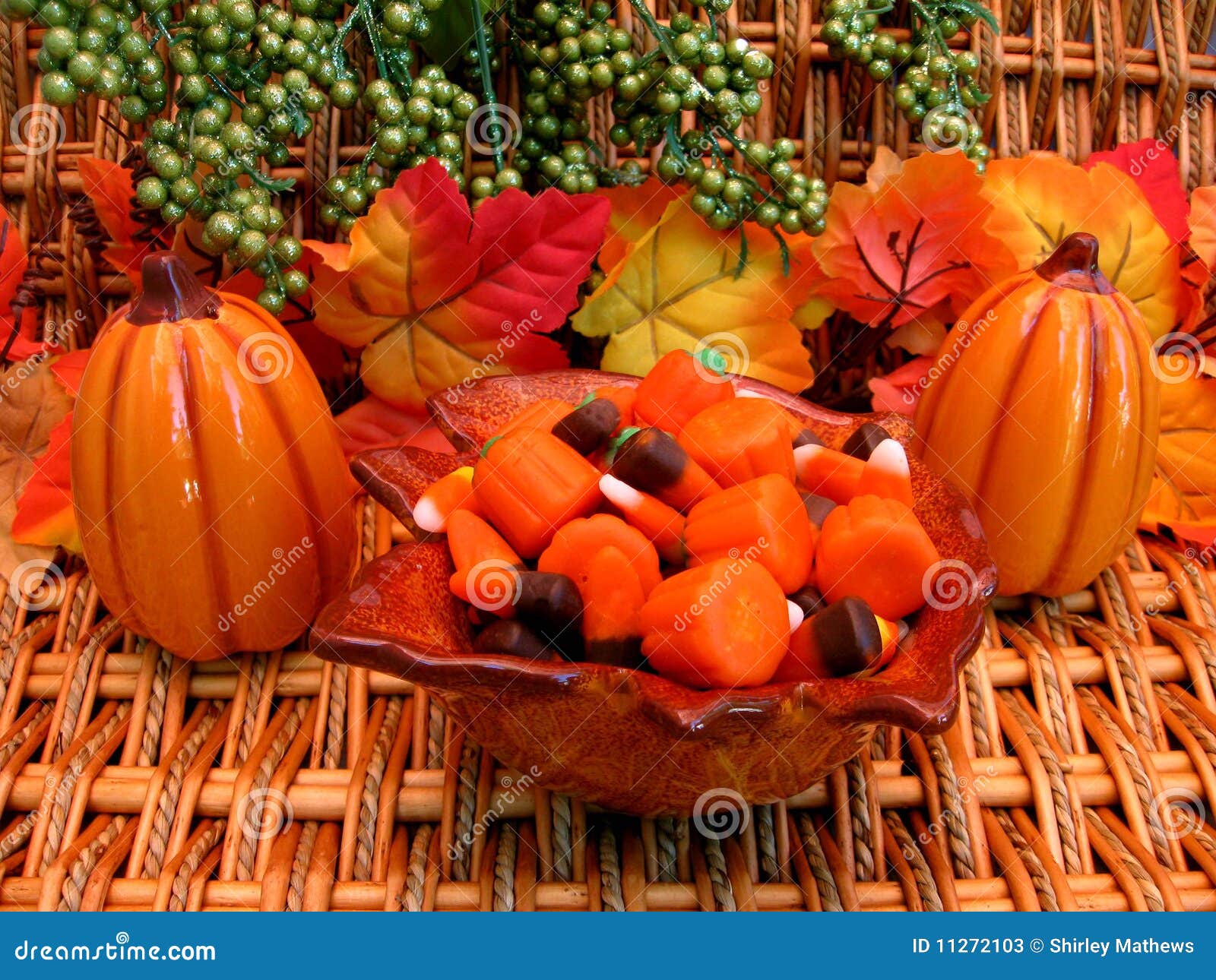 Autumn bowl of candy stock image. Image of full, health - 11272103