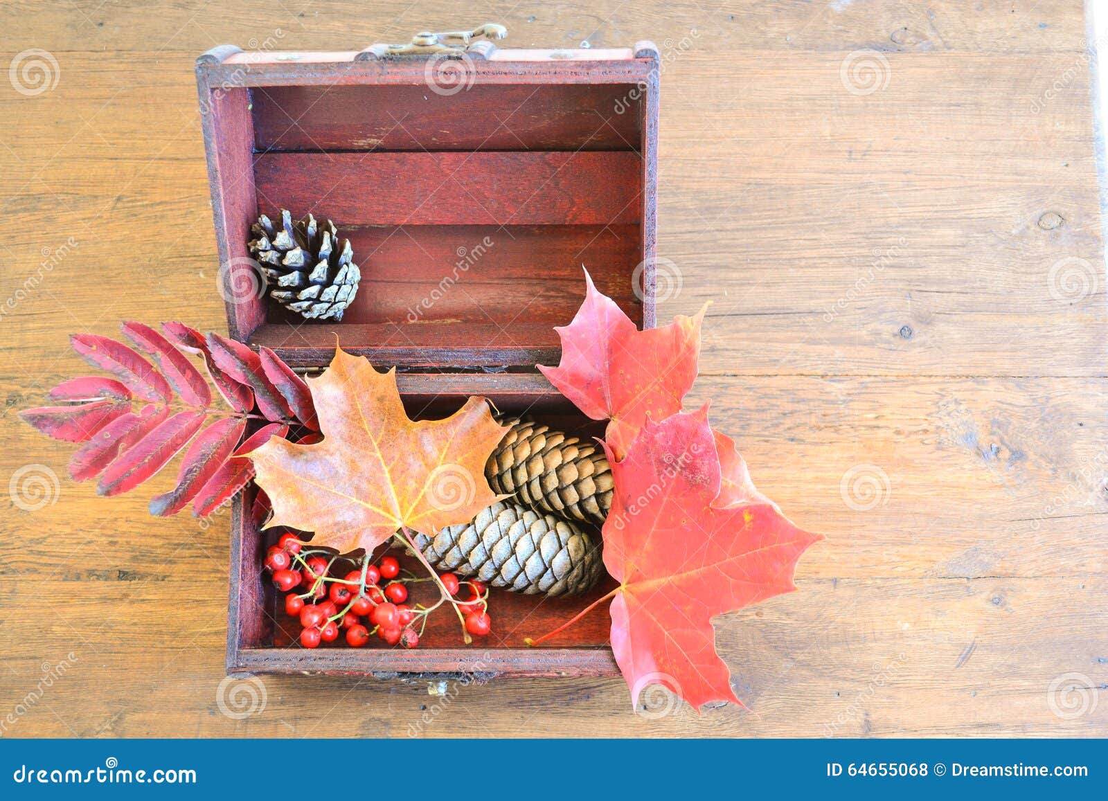 Autumn in a box stock photo. Image of goodies, winter - 64655068