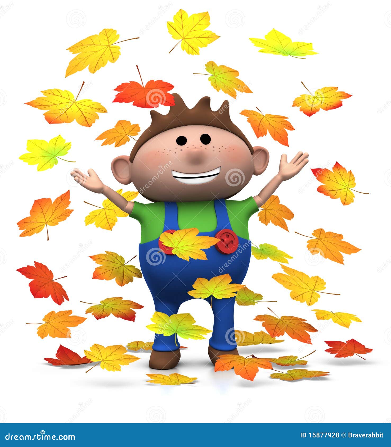 Autumn boy stock illustration. Illustration of child - 15877928