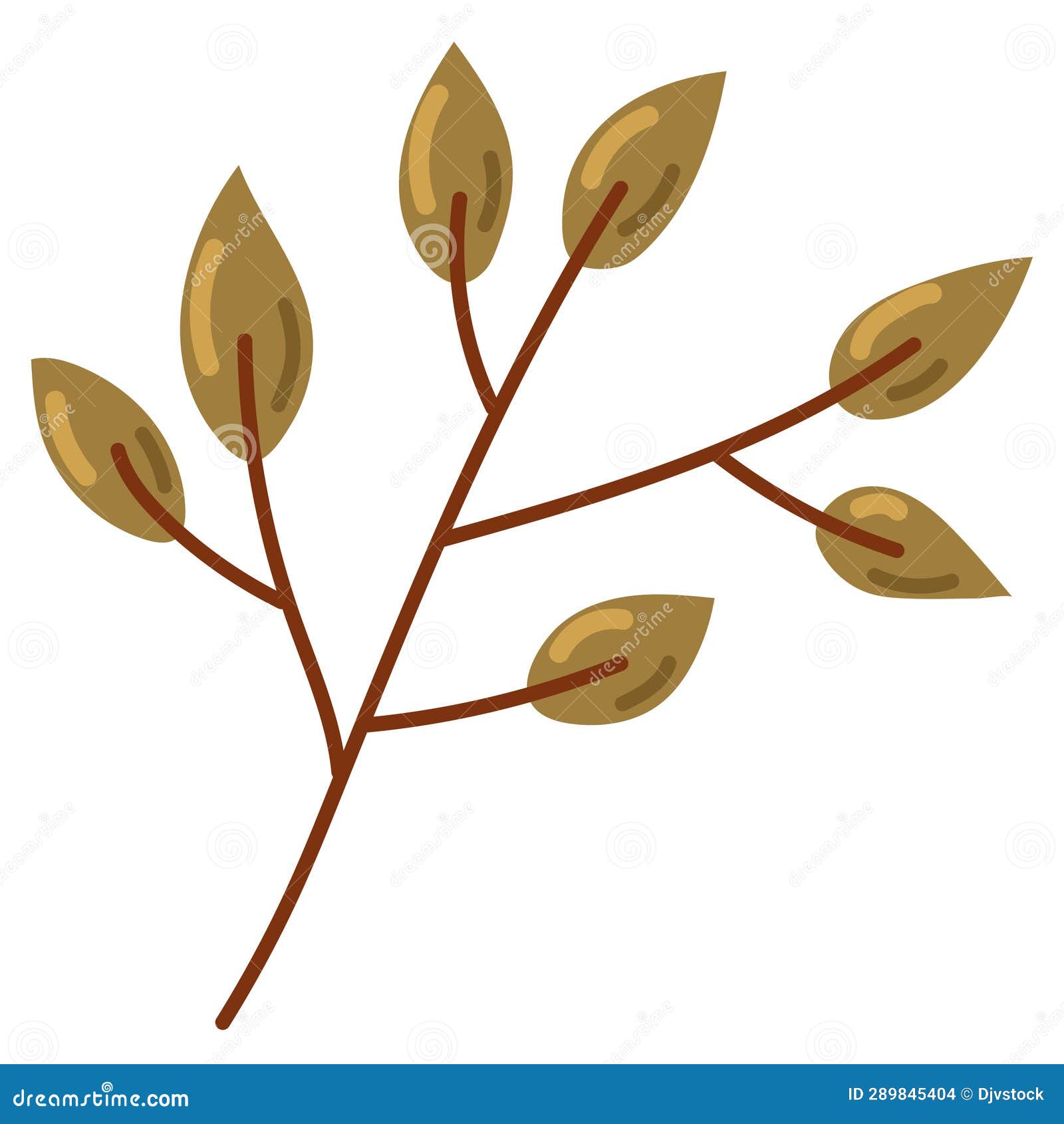 Autumn branch leaves icon stock illustration. Illustration of leaves ...