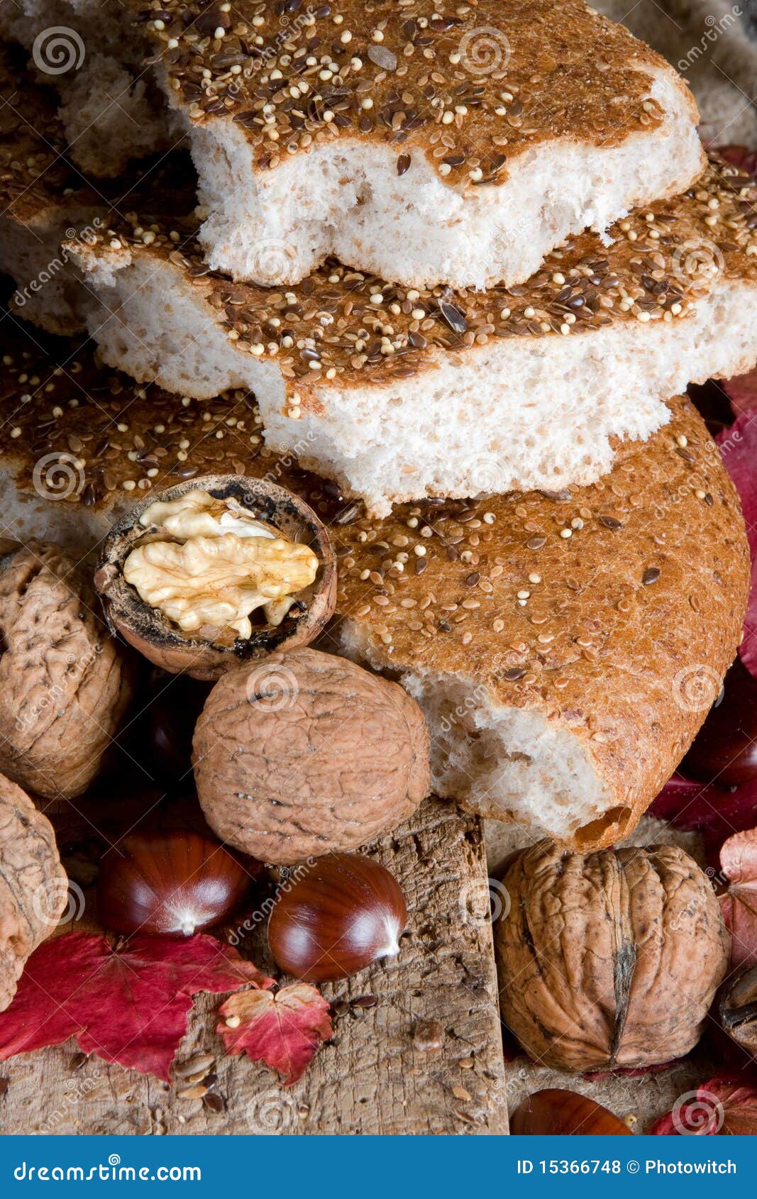 Autumn bread stock photo. Image of baker, nuts, fall - 15366748