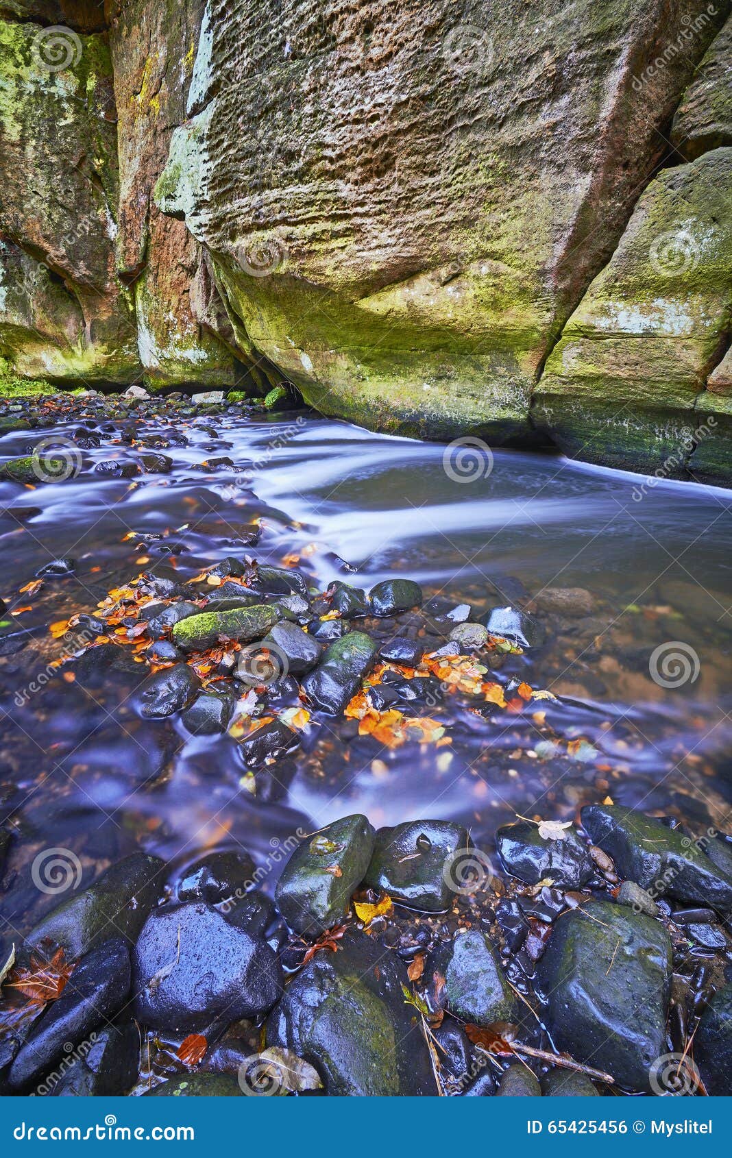 Autumn brook stock photo. Image of sandstones, colorful - 65425456