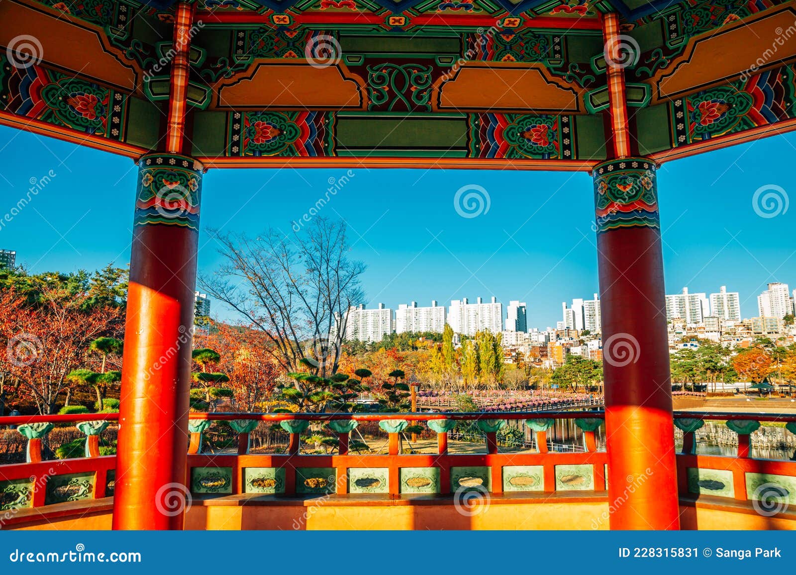 Autumn of Busan Citizens Park in Busan, Korea Stock Image - Image of ...