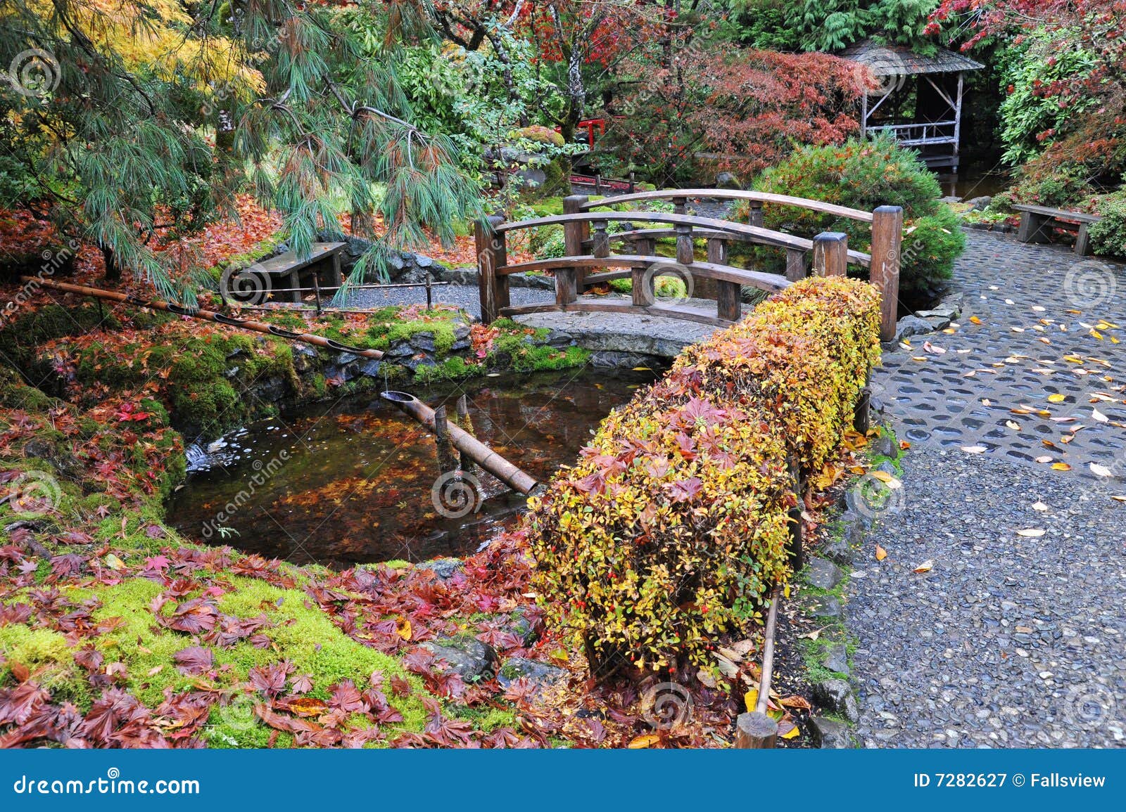 Autumn butchart gardens stock image. Image of autumn, green - 7282627