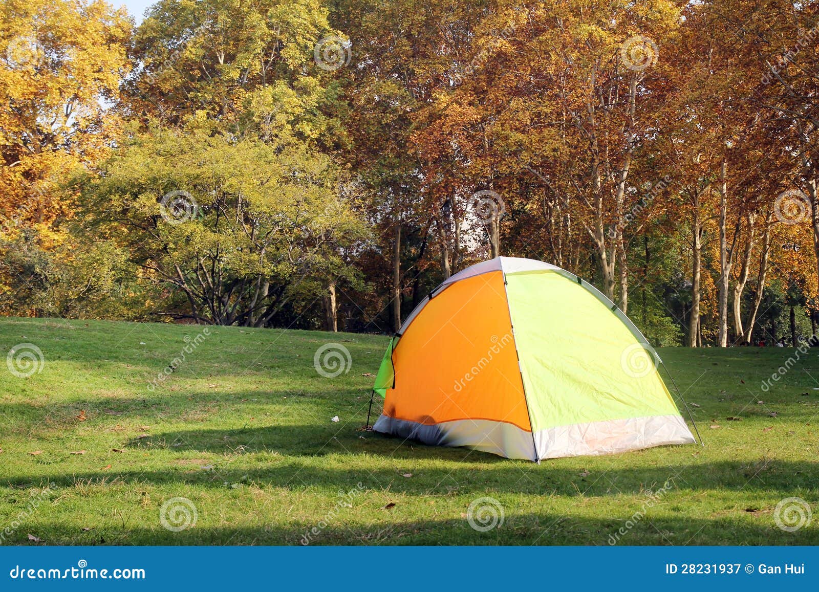 Autumn camp stock image. Image of season, holiday, fall - 28231937