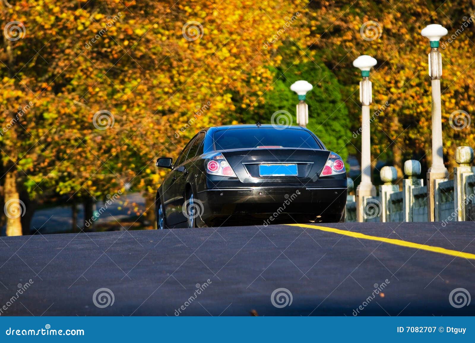 Autumn car stock image. Image of nature, safari, line - 7082707