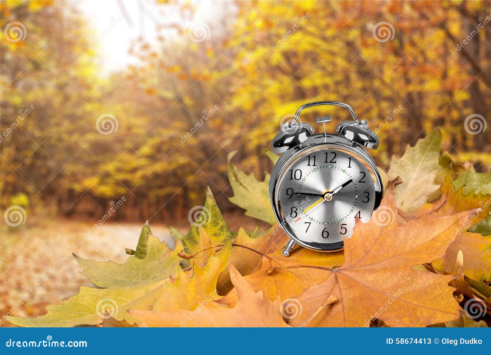 Autumn stock image. Image of efficiency, deadline, clock - 58674413
