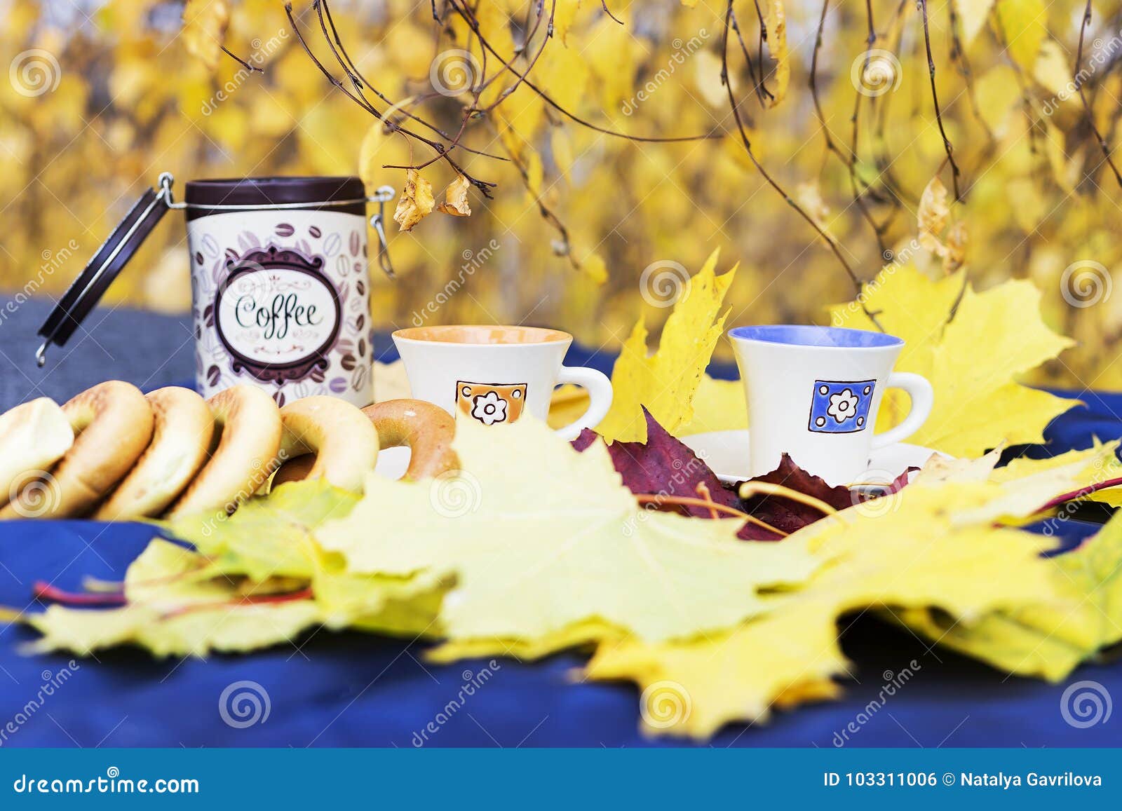 Autumn Coffee foto de archivo. Imagen de octubre, viejo - 103311006