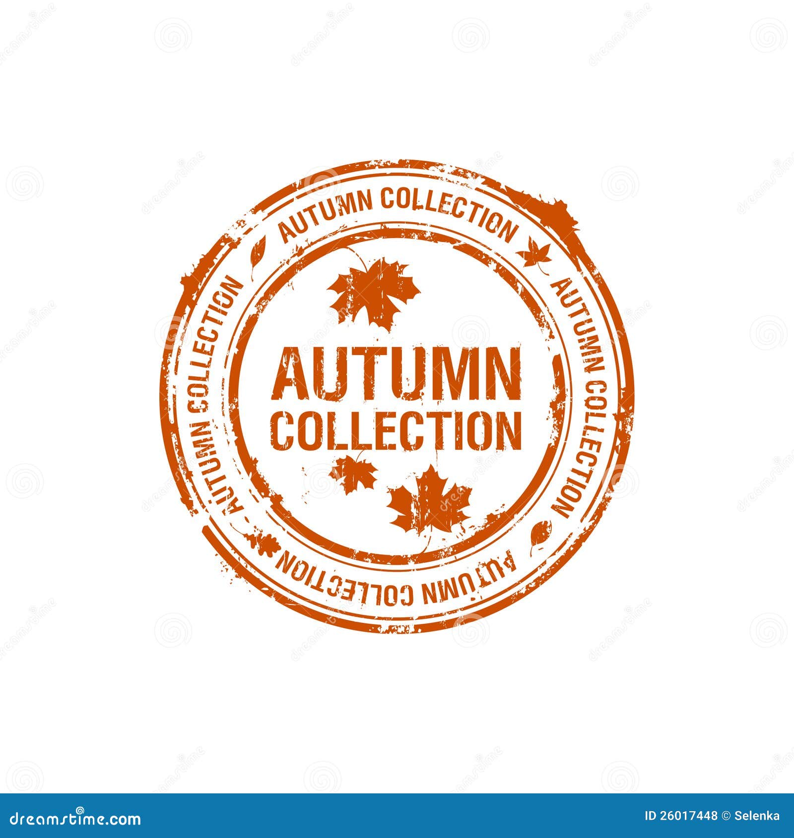 Autumn collection stamp stock vector. Illustration of rubber - 26017448