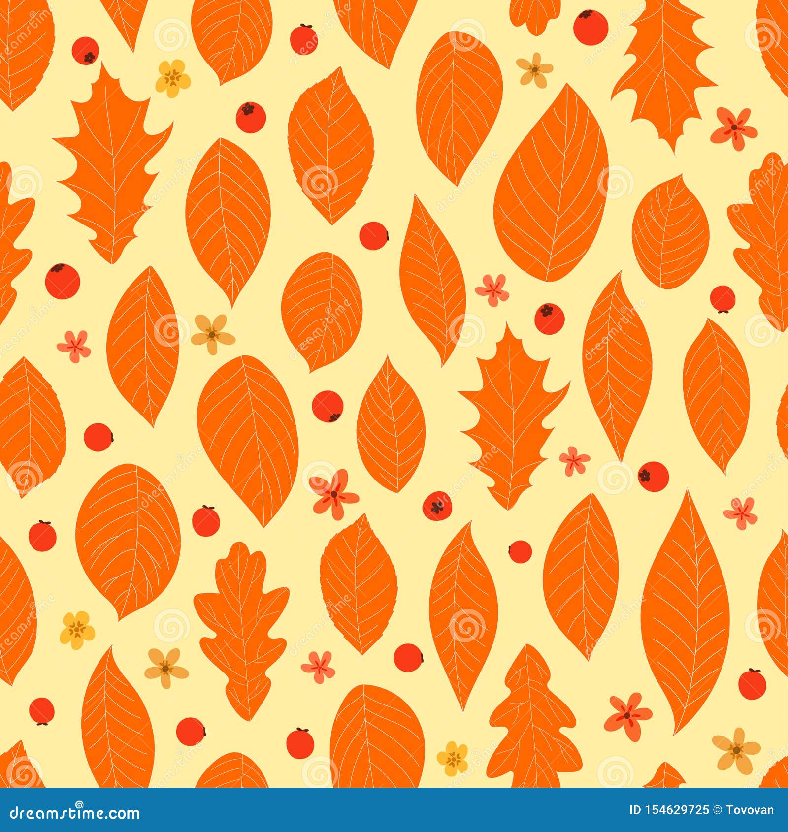 Autumn Color Leaves Pattern Stock Vector - Illustration of advertising ...