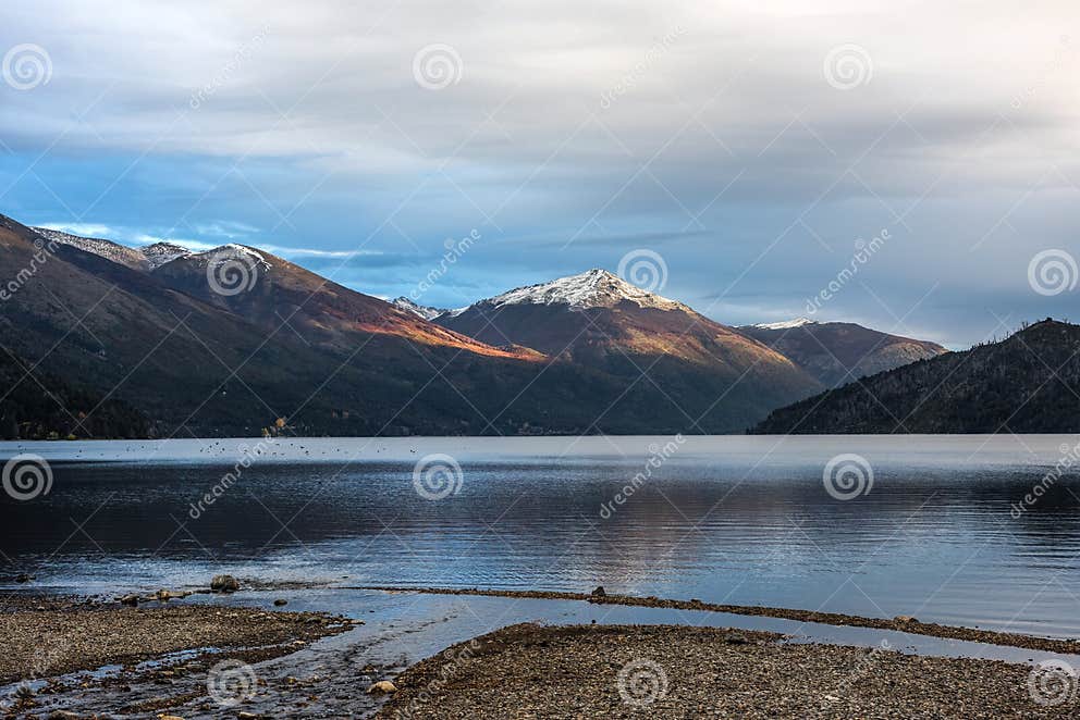 Autumn Colors in Lake Guillelmo, Patagonia, Argentina Stock Photo ... Autumn Colors in Lake Guillelmo, Patagonia, Argentina Stock Photo ...