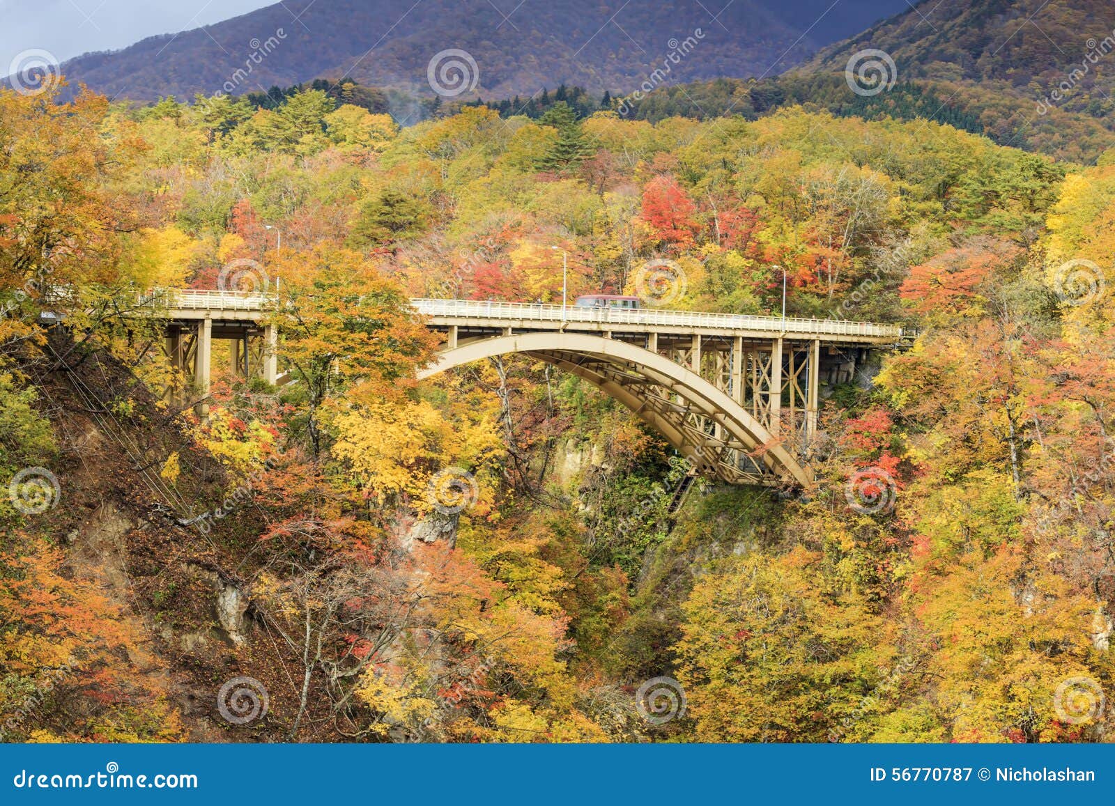 Autumn Colors of Naruko-Gorge in Japan Stock Image - Image of foliage ...