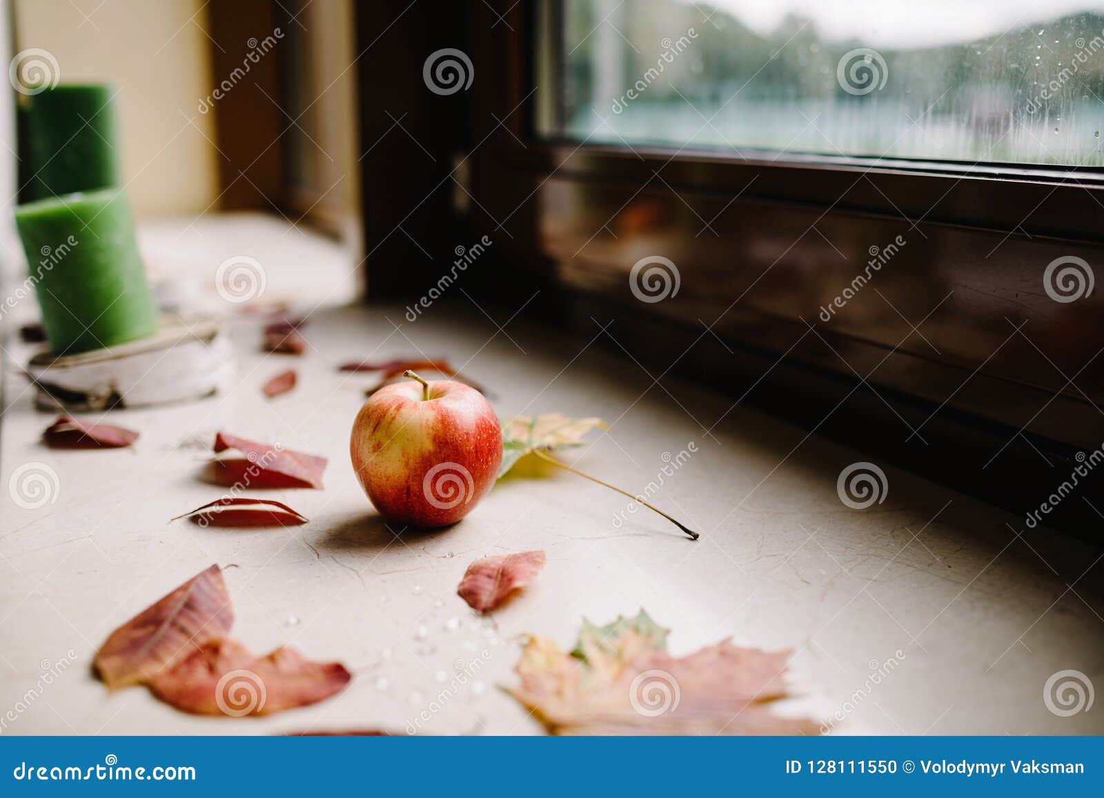 Autumn Fall Flat Lay Composition Isolated on White Background. Stock ...
