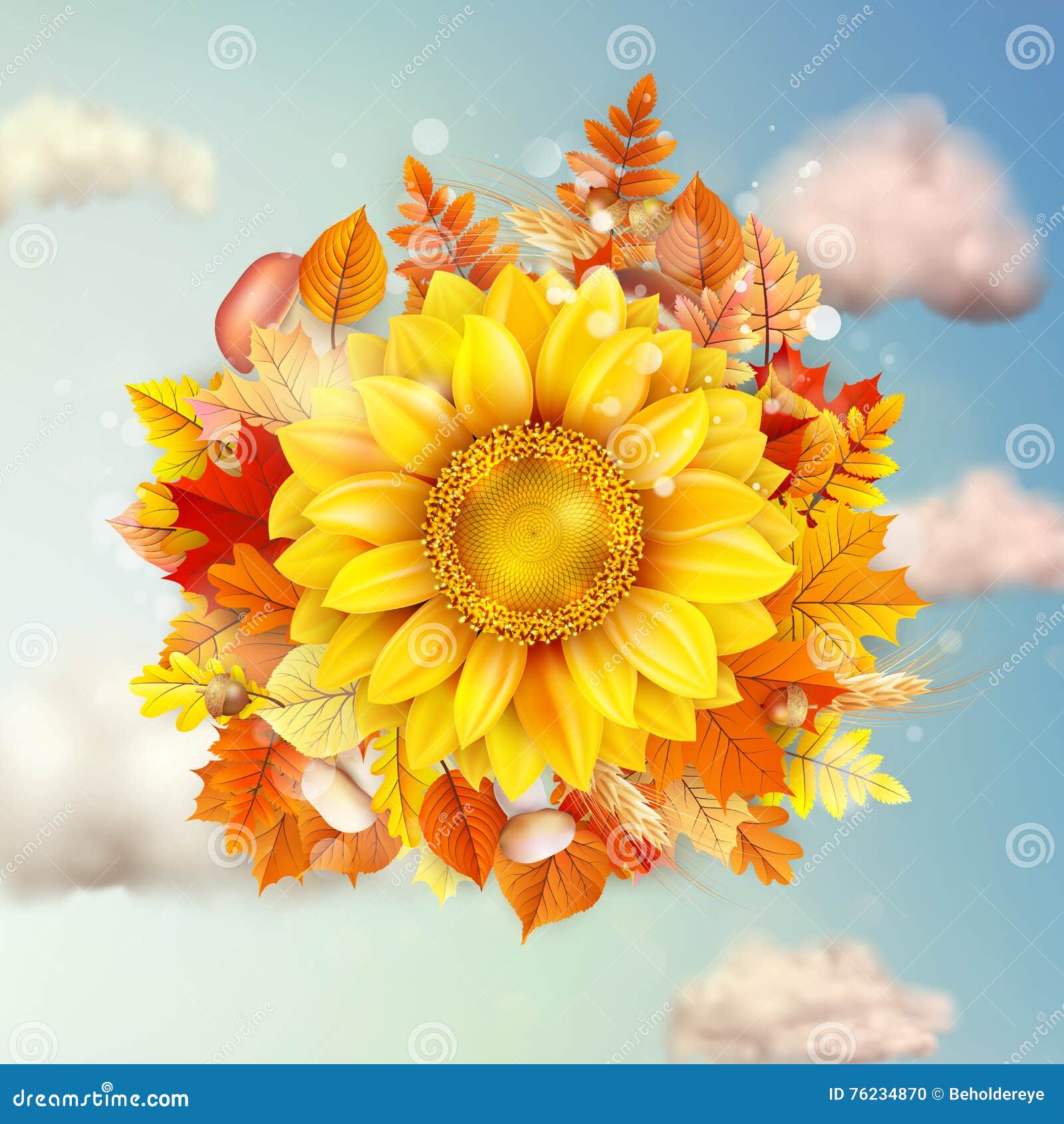 Autumn Concept Background. EPS 10 Stock Vector - Illustration of ...