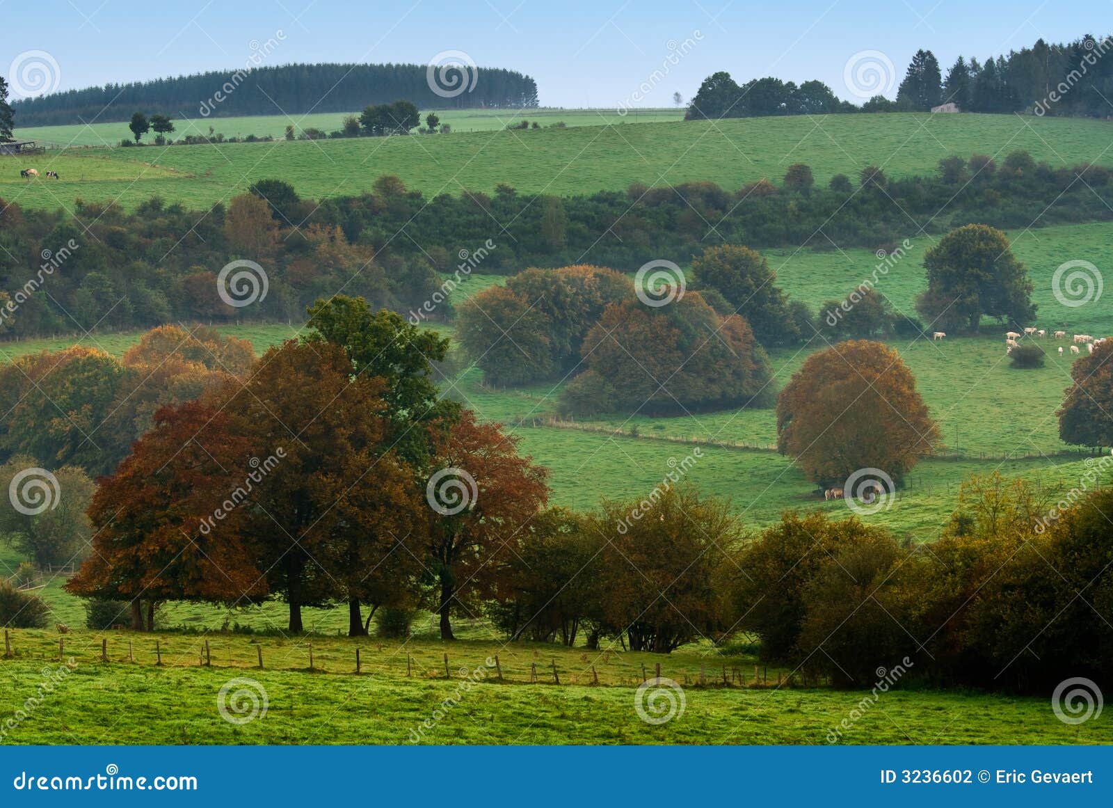 Autumn country landscape stock photo. Image of farmhouse - 3236602