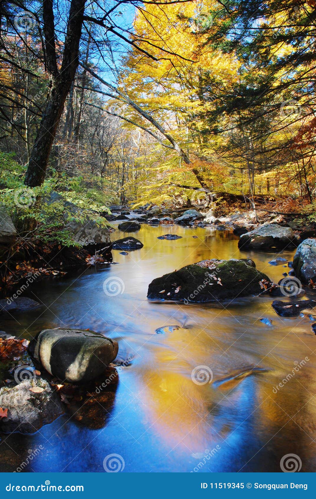 Autumn creek stock image. Image of meditate, beautiful - 11519345