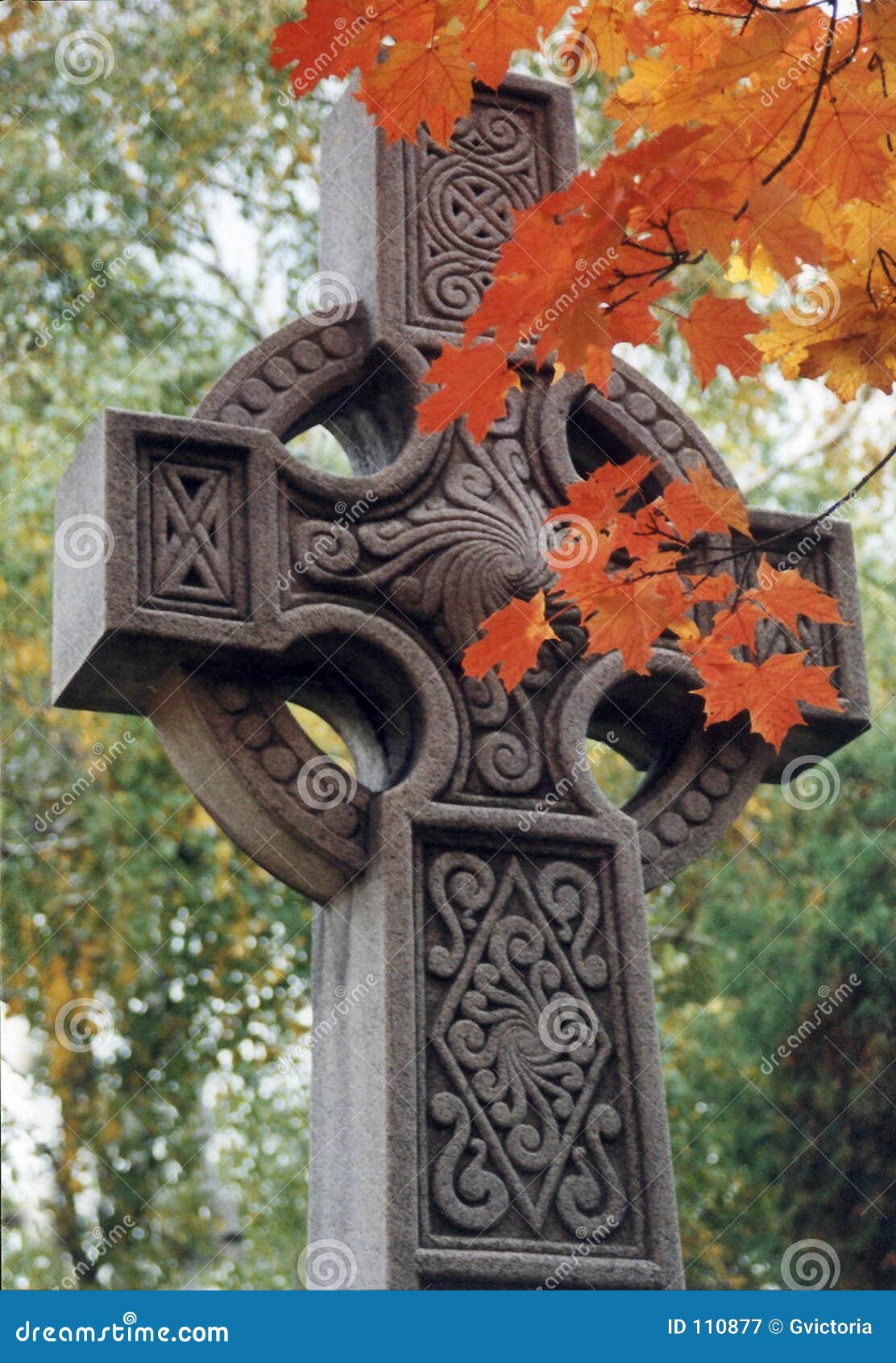 Autumn cross stock image. Image of religious, decorative - 110877