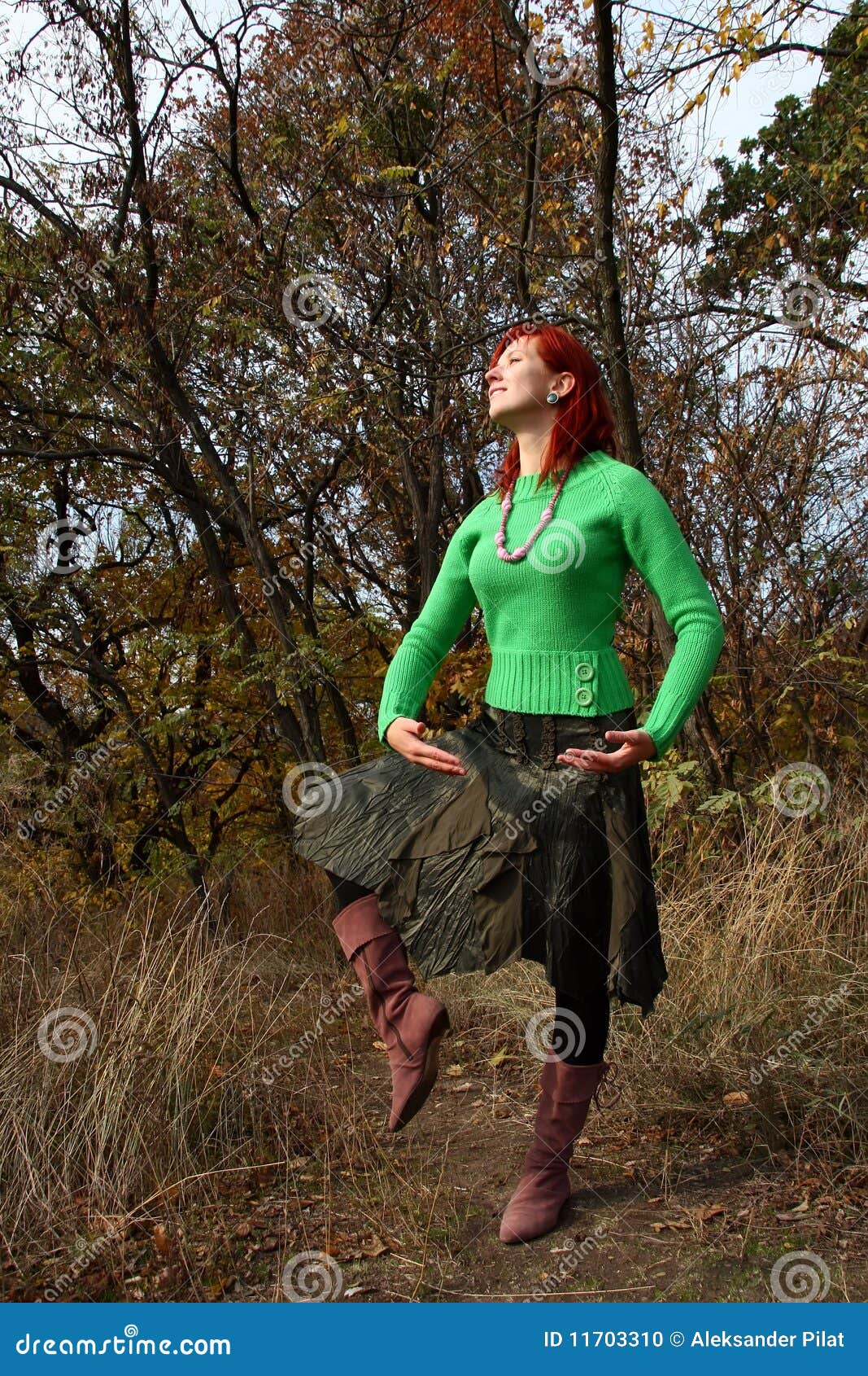 Autumn dance stock photo. Image of dance, women, dancer - 11703310