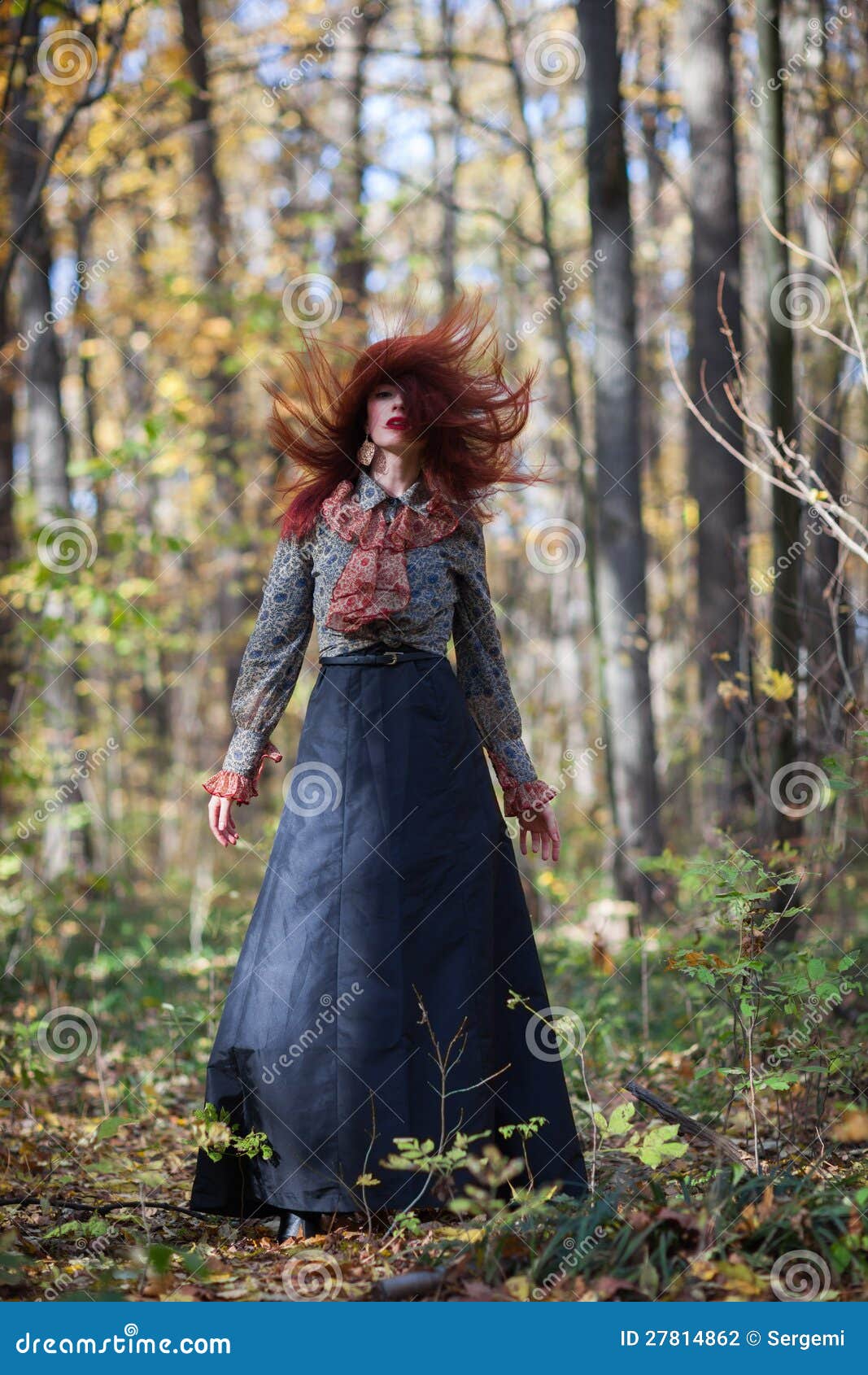 Autumn dance stock photo. Image of bright, forest, color - 27814862