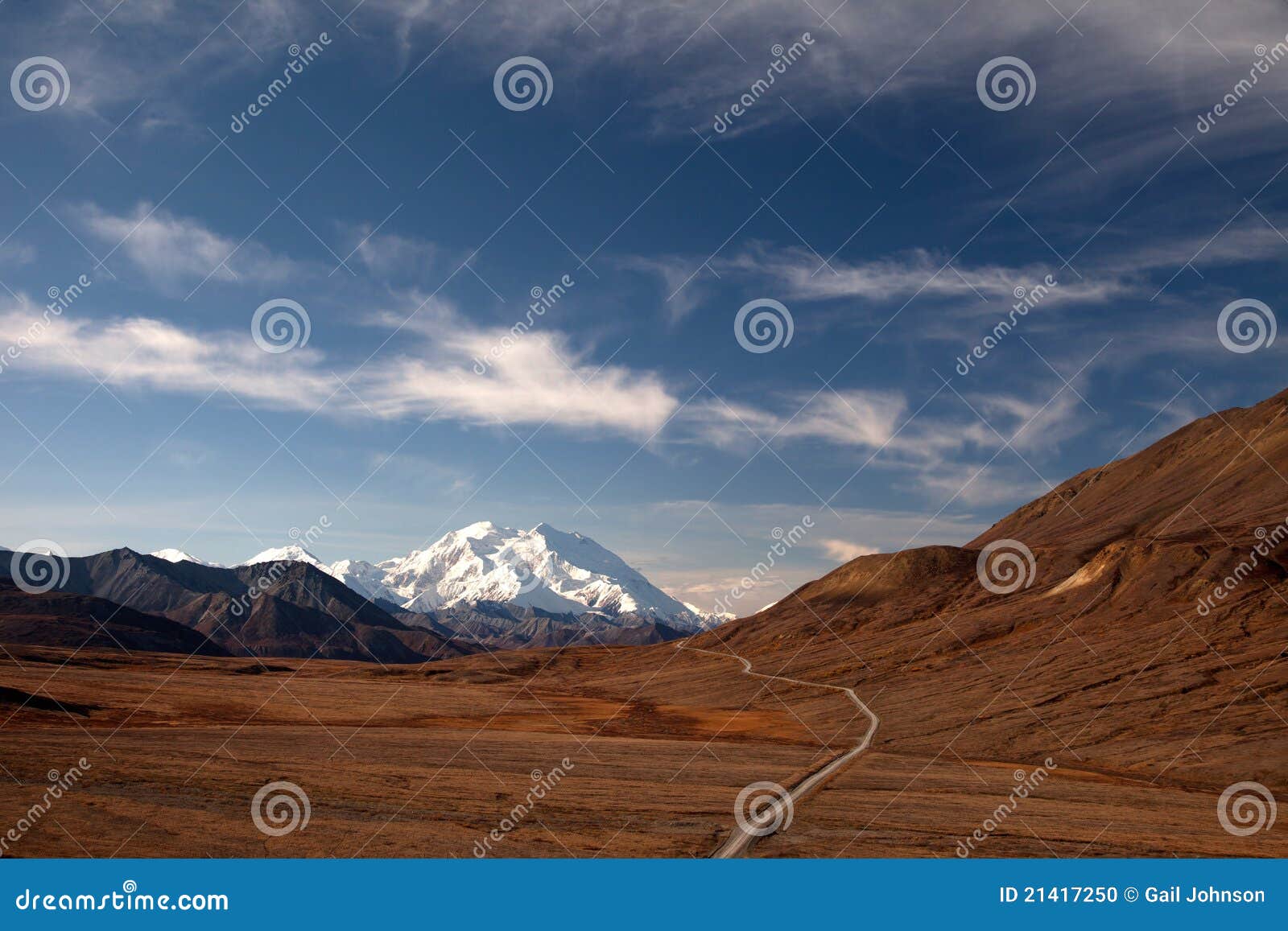 Autumn in Denali & Road To Mount McKinley Stock Photo - Image of parks ...