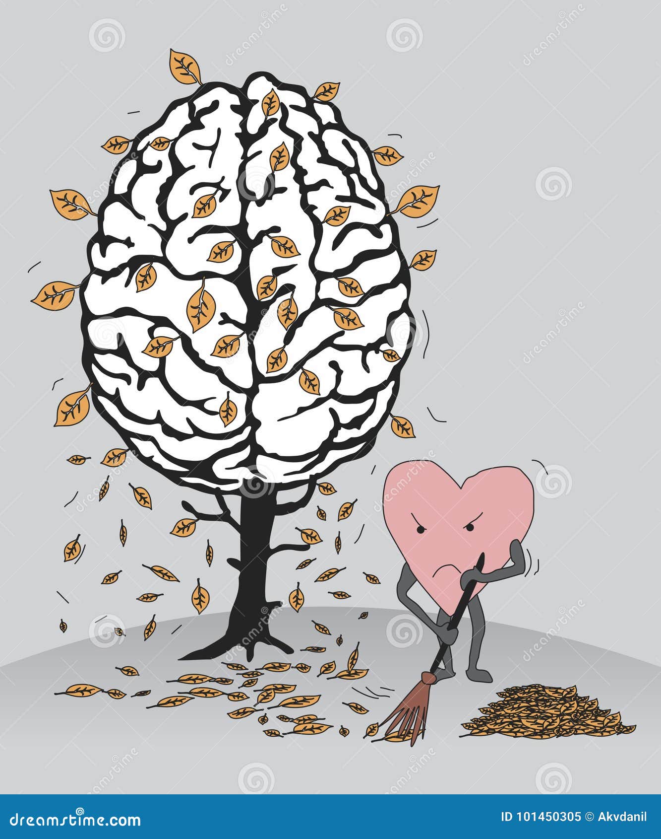 Autumn depression stock vector. Illustration of depression - 101450305