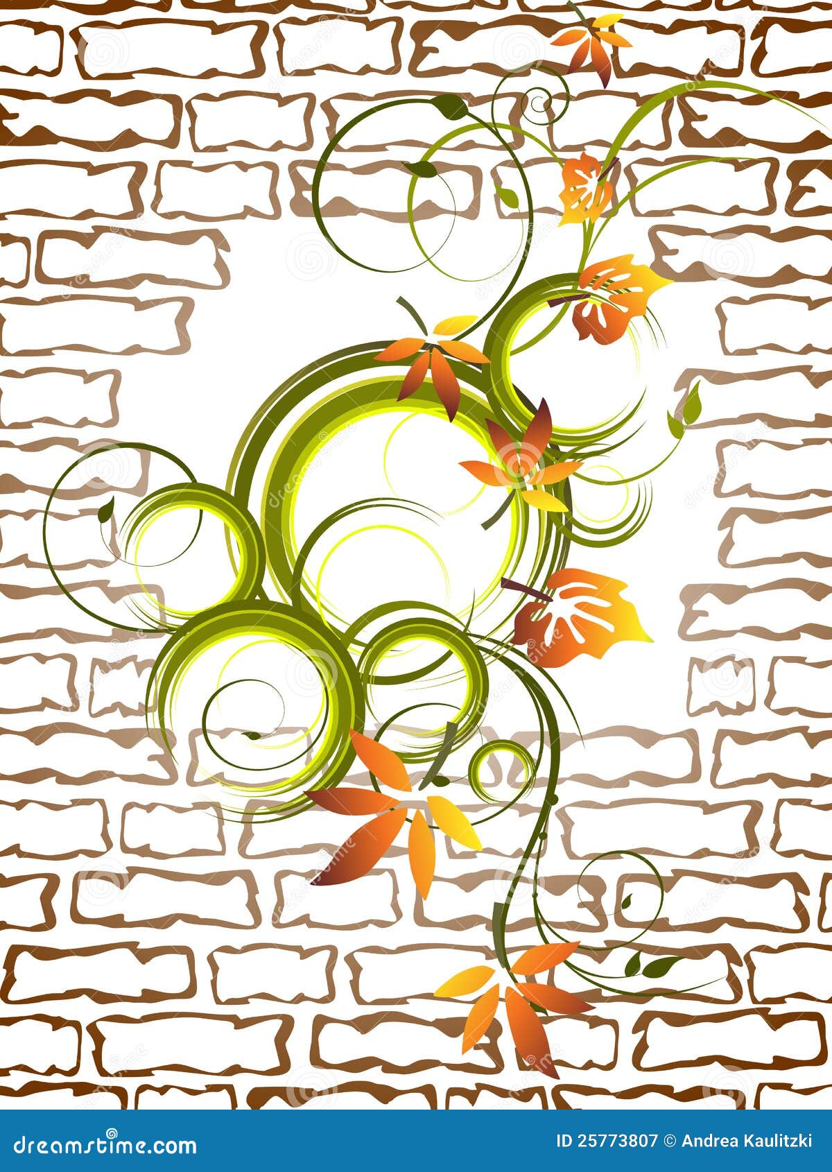 Autumn design stock illustration. Illustration of brick - 25773807