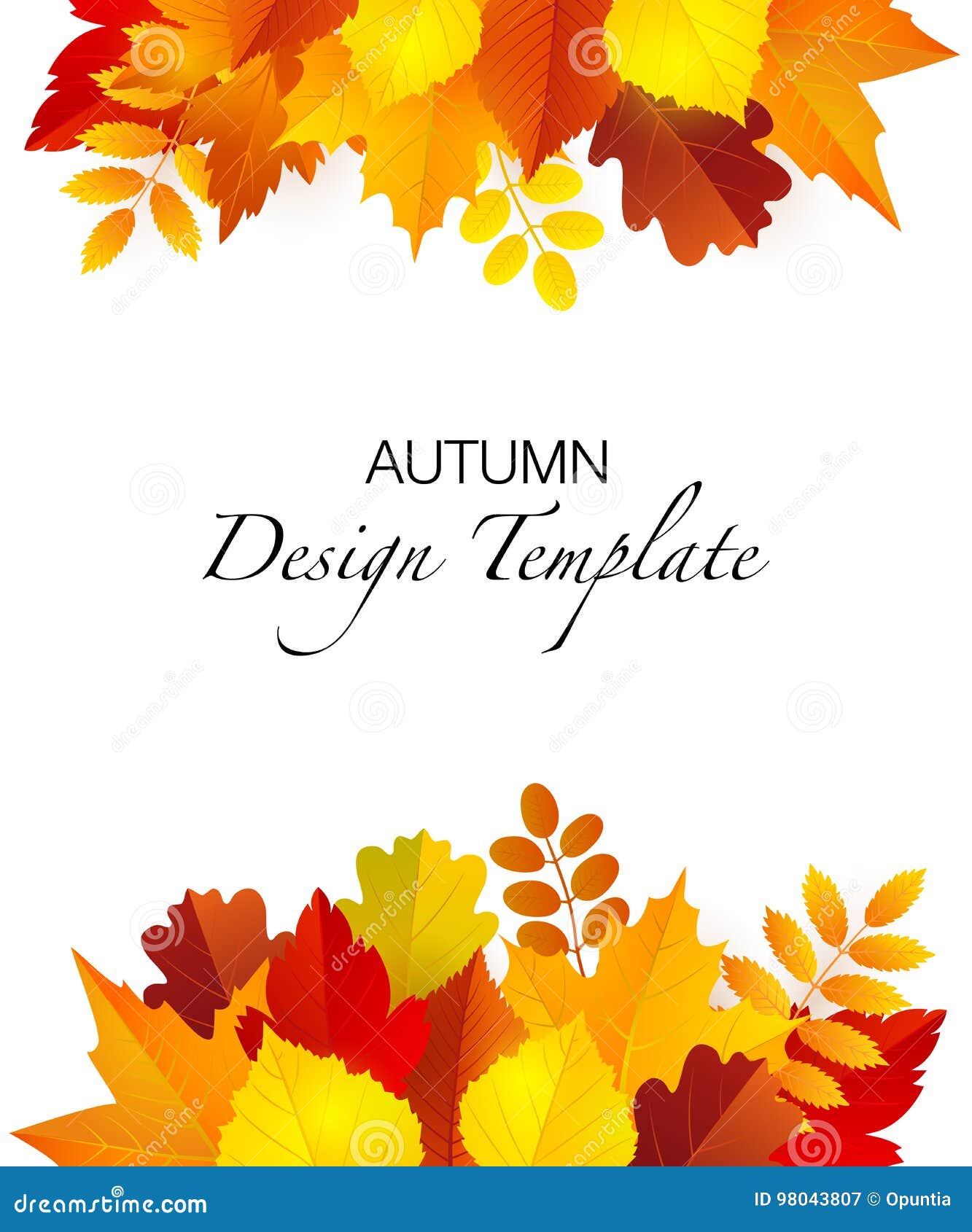 Autumn design template stock illustration. Illustration of concept ...