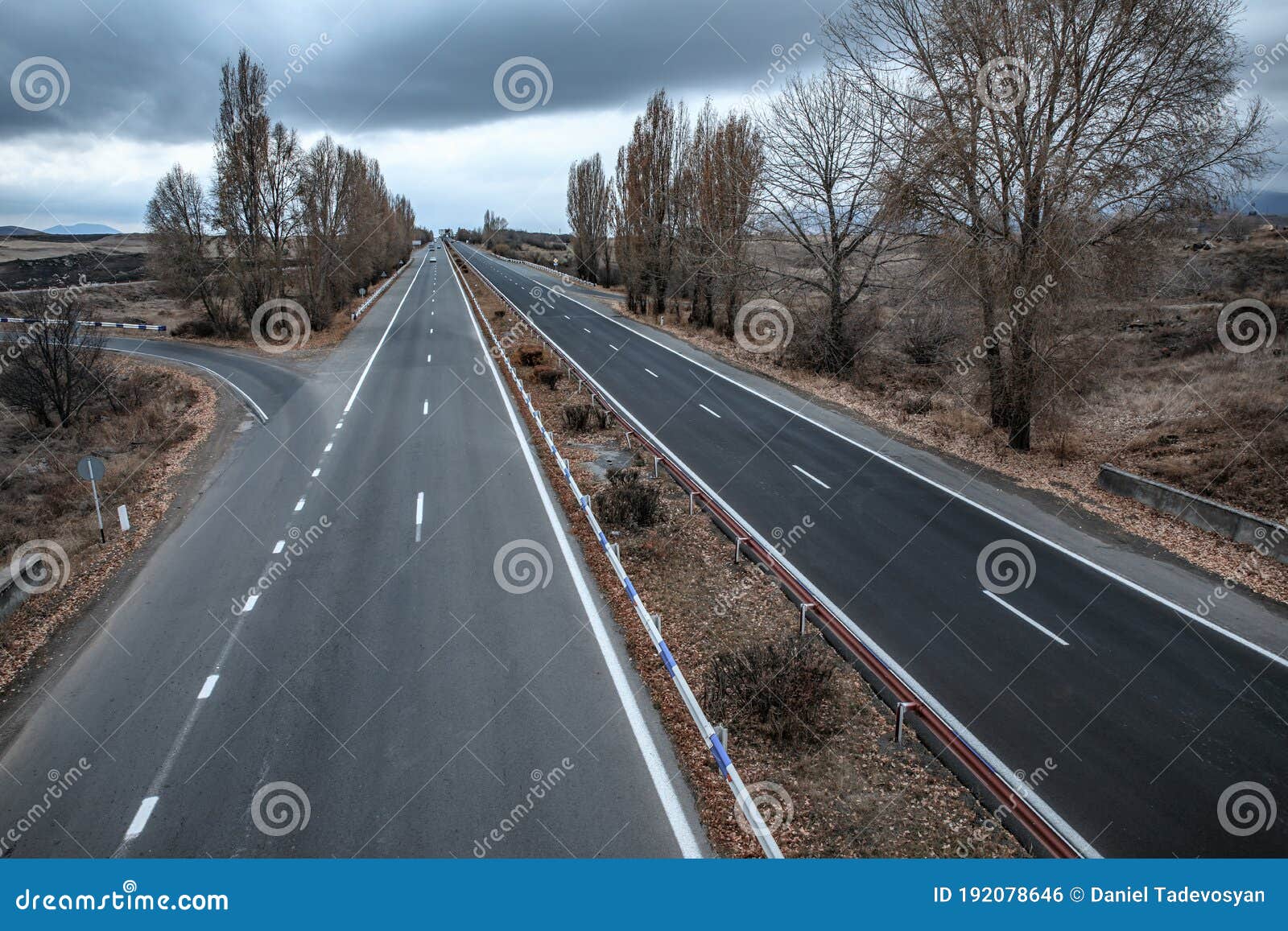 Autumn different roads stock photo. Image of design - 192078646