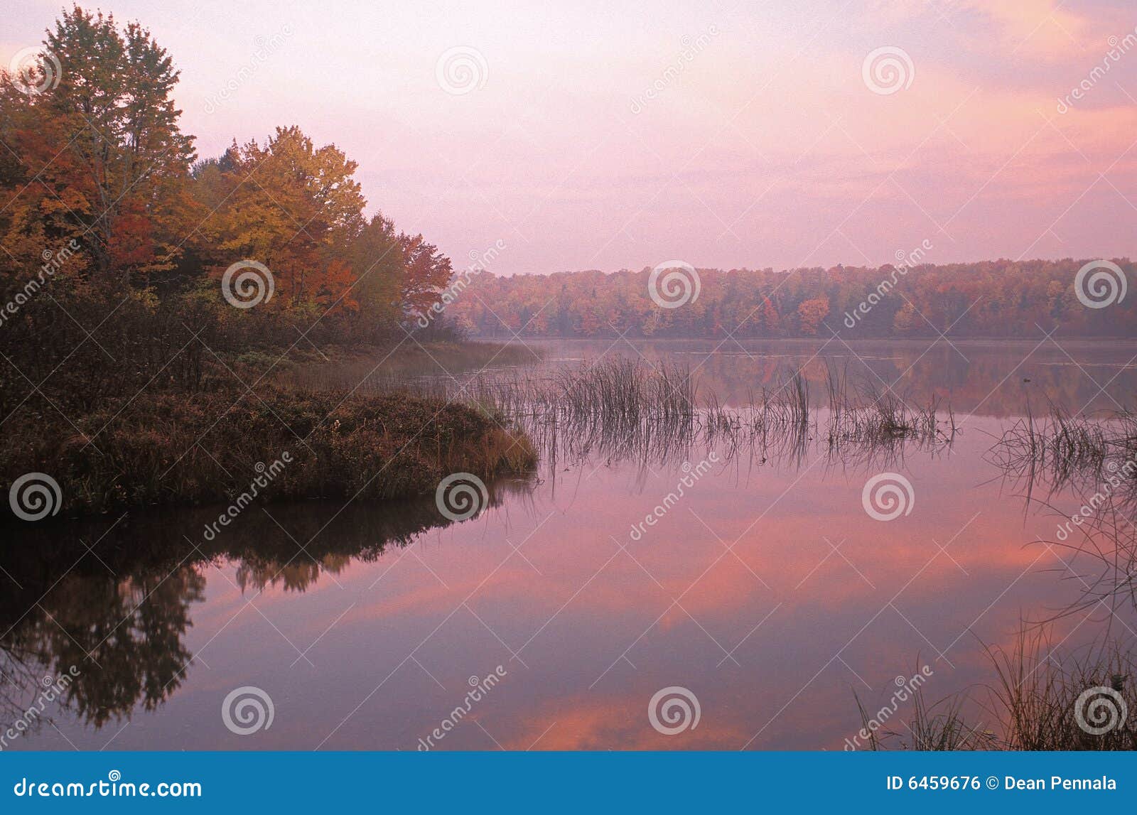 Autumn, Doe Lake stock photo. Image of nature, dawn, outdoors - 6459676