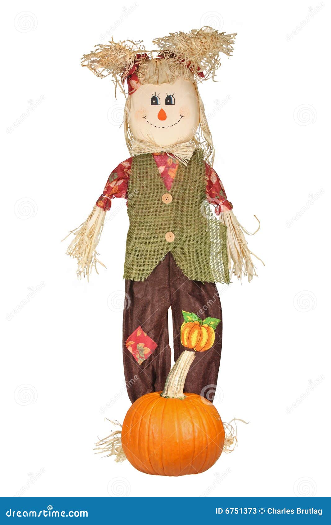 Autumn Doll stock image. Image of fall, isolated, holiday - 6751373