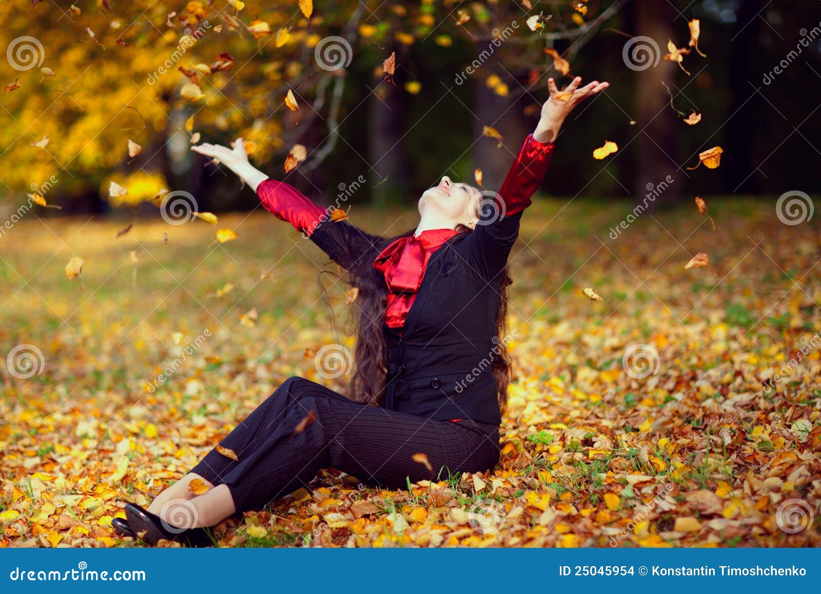 Autumn dreams stock photo. Image of cold, leaf, candid - 25045954