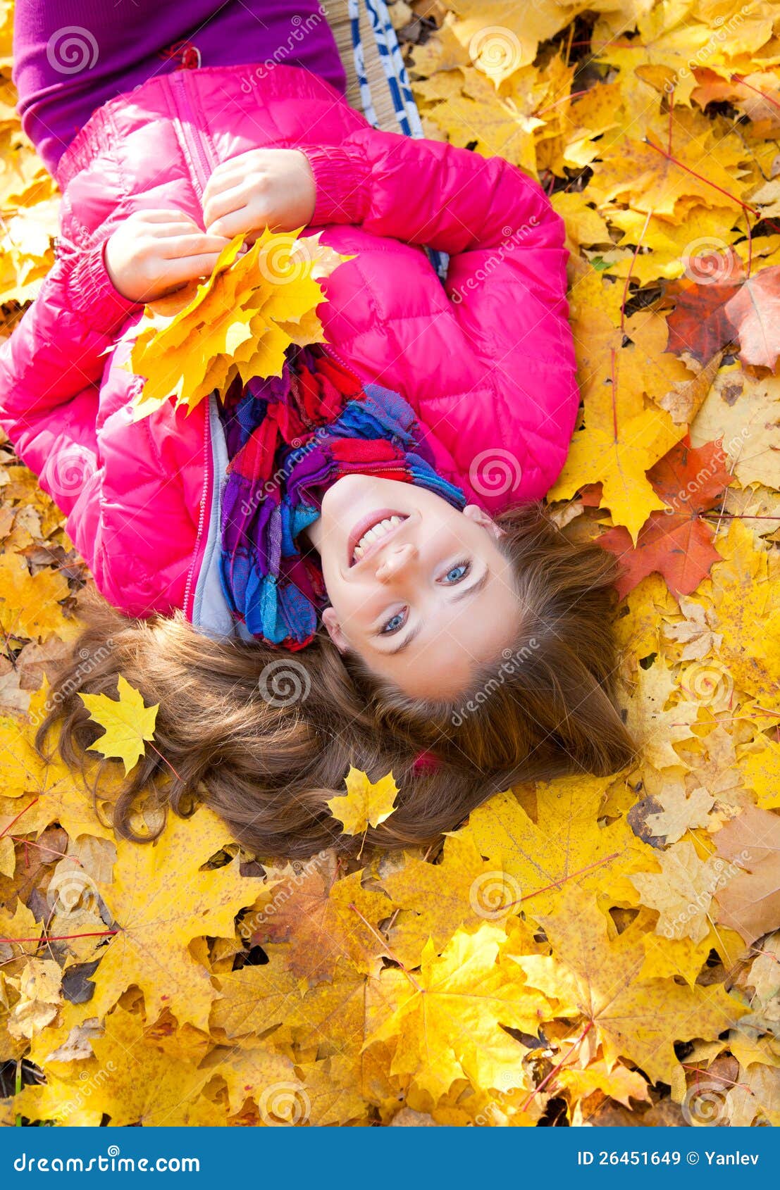 Autumn dreams stock image. Image of female, health, lying - 26451649