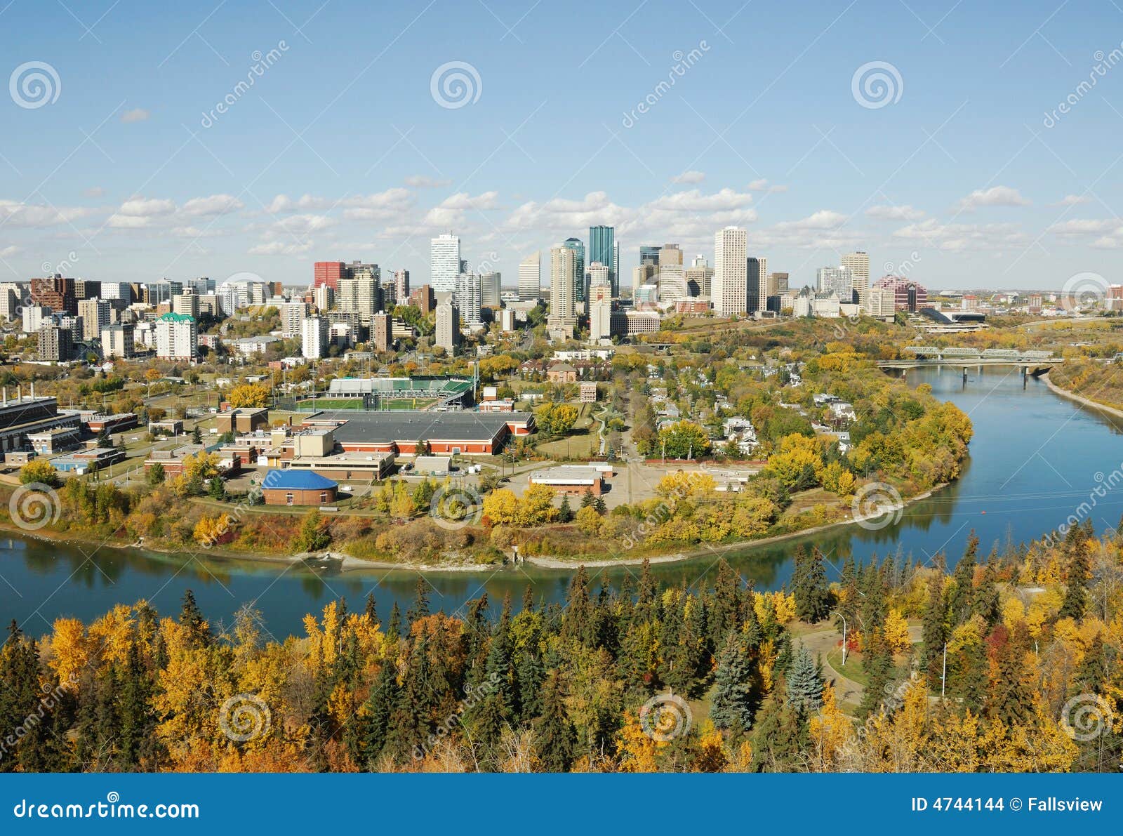 Autumn edmonton stock photo. Image of overview, north - 4744144