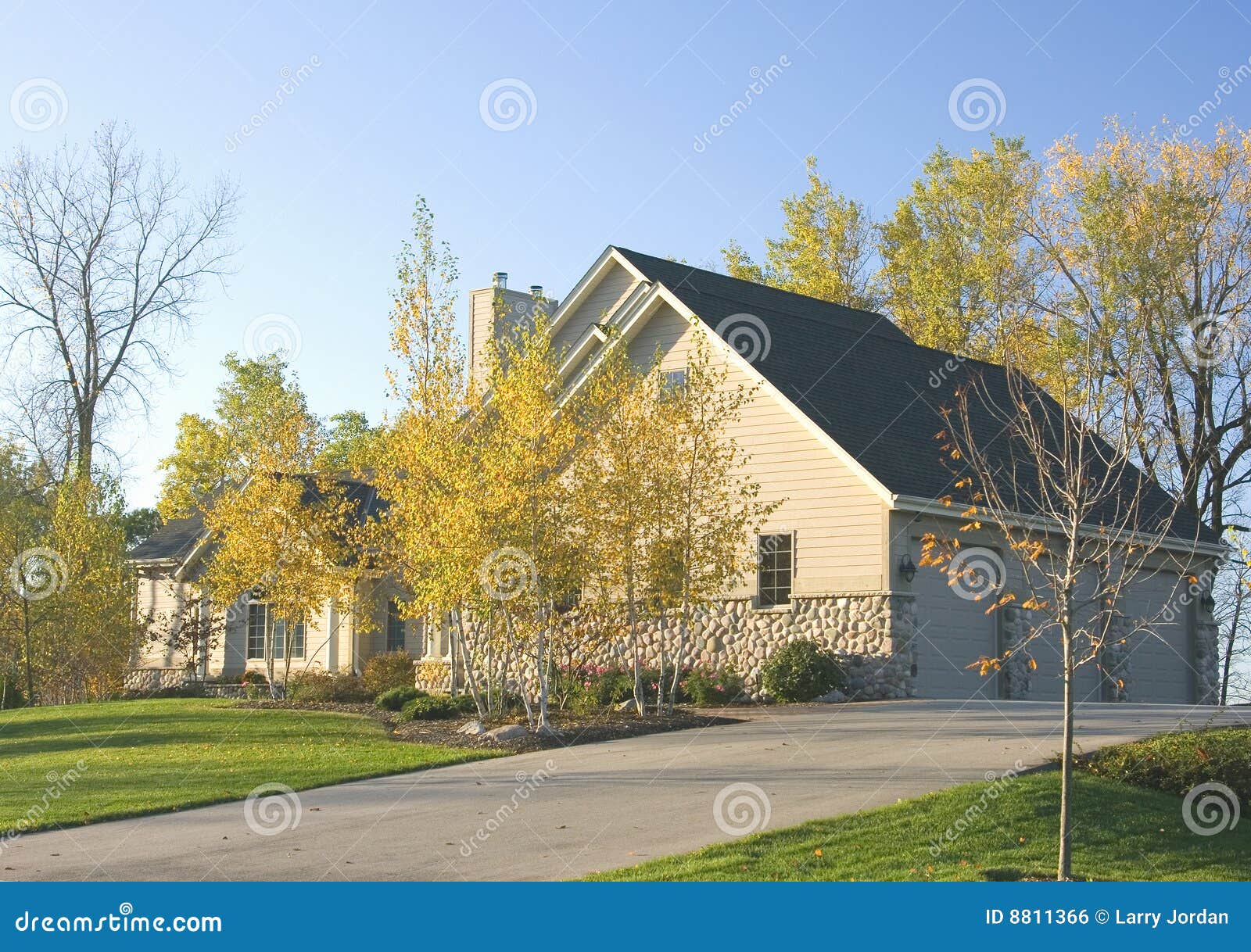 Autumn Estate Home stock photo. Image of autumn, estate - 8811366