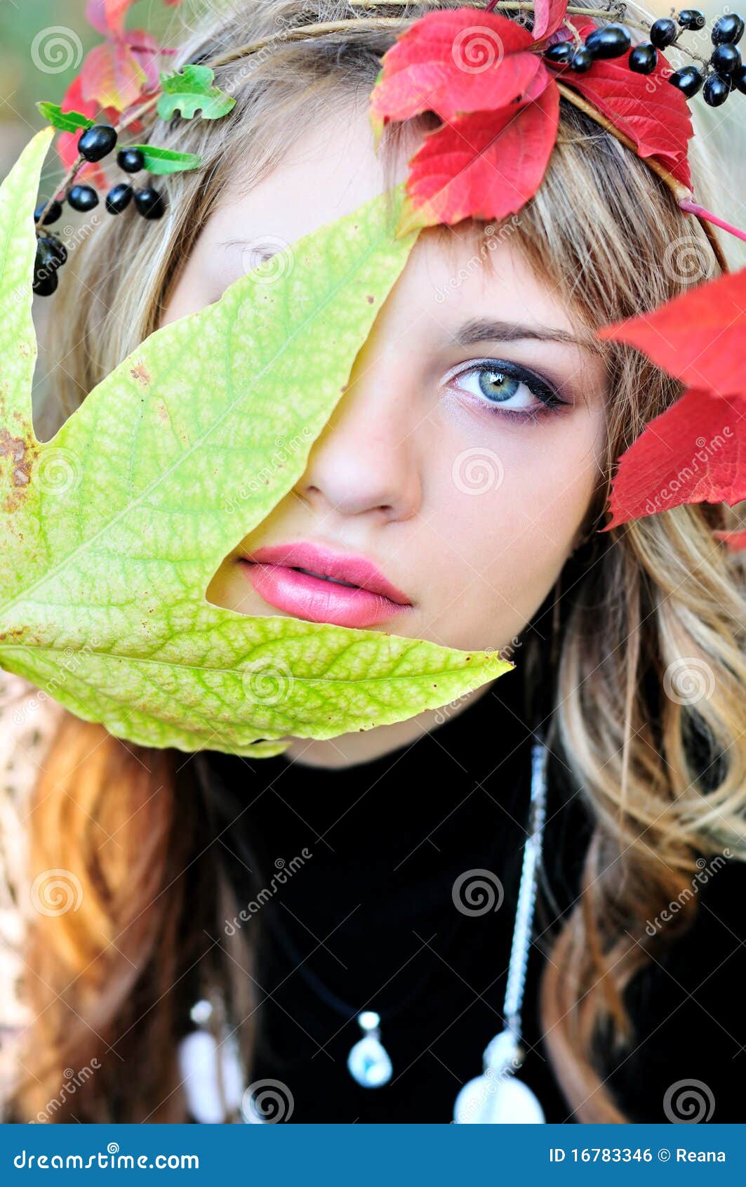Autumn face stock photo. Image of lifestyle, nature, adult - 16783346
