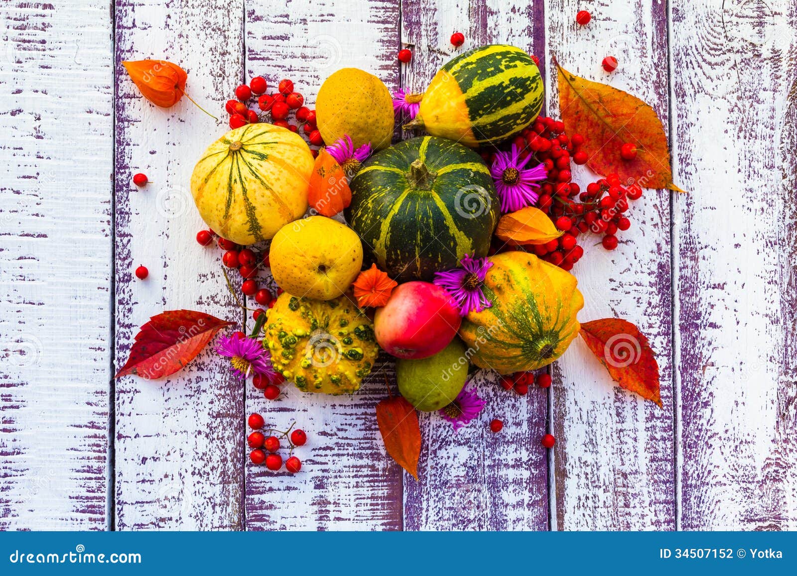 Autumn Fall Background Table Setting Background Vegetables Fruit Stock ...