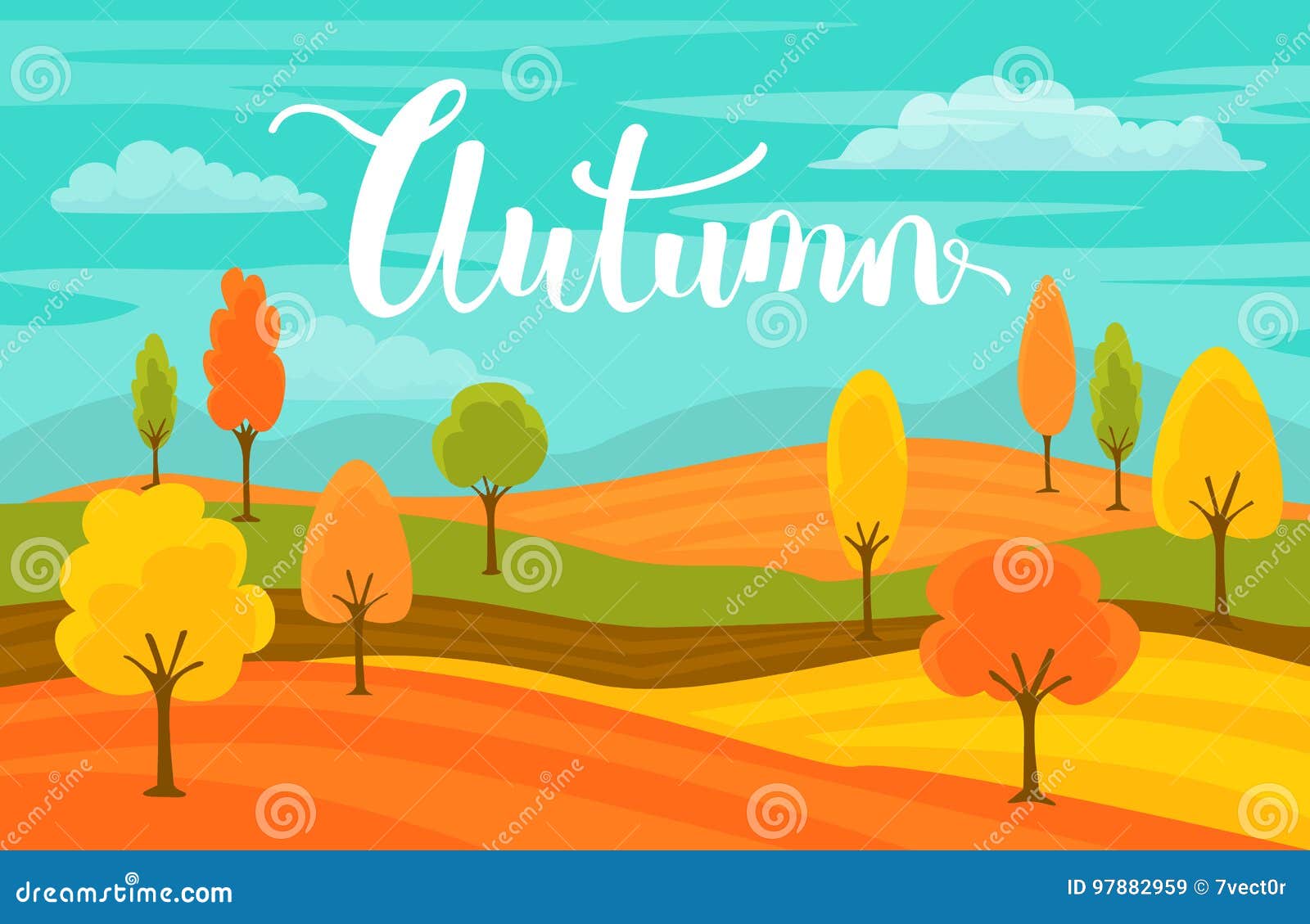 Fall Cartoon Background