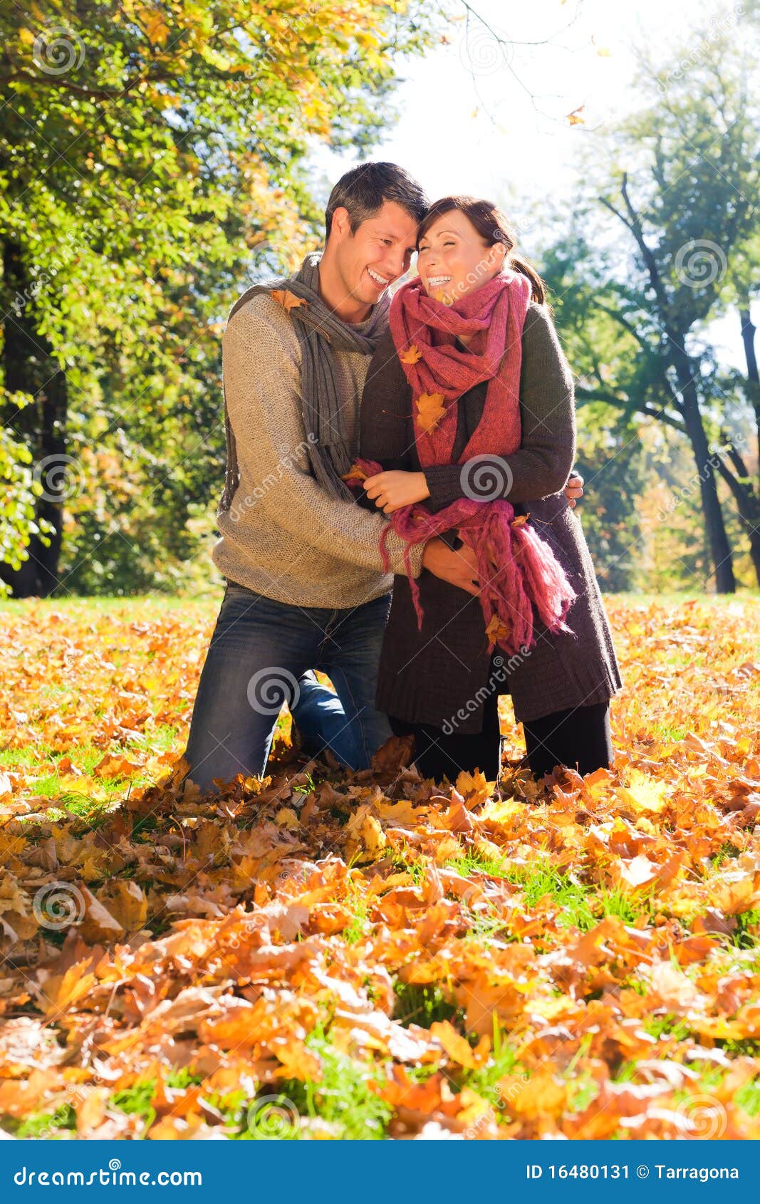 Autumn fall couple stock image. Image of hair, love, autumn - 16480131