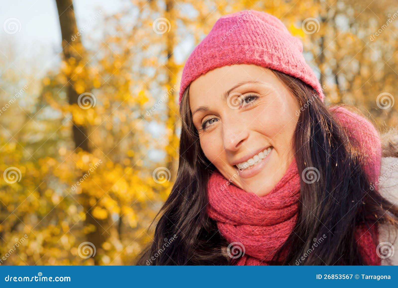 Autumn fall girl stock image. Image of caucasian, leisure - 26853567